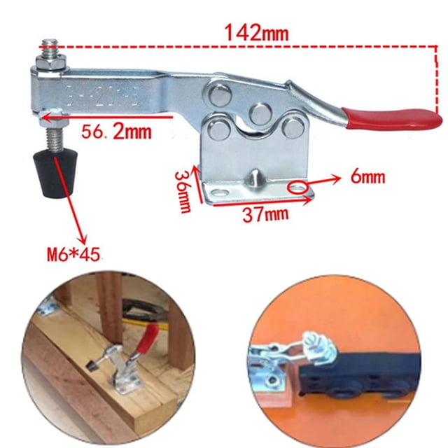201B Horizontal Toggle Clamp 90kg Heavy Duty Quick Release Locking ...