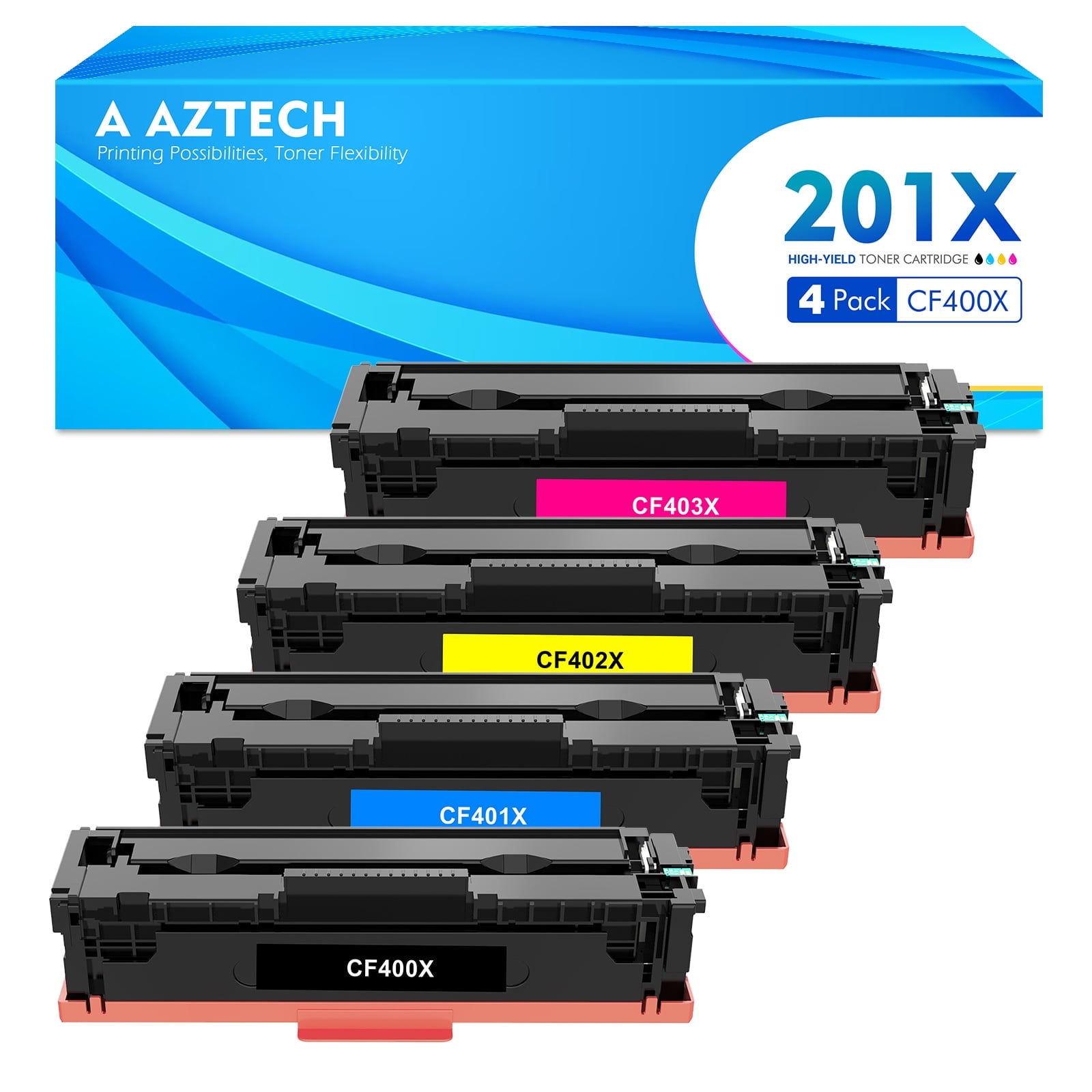 201X 201A Toner Cartridge Compatible for HP 201X 201A CF400X CF400A ...