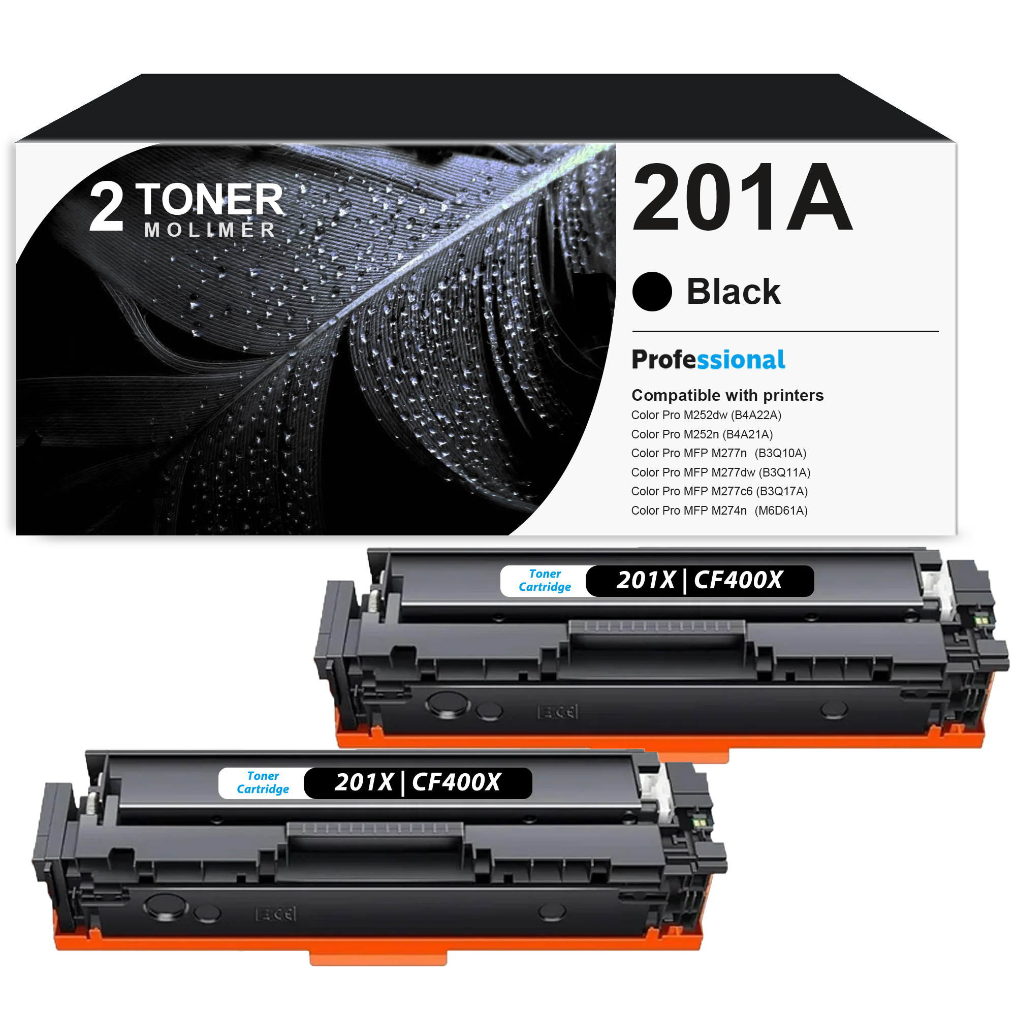Premium Compatible Toner Cartridge Replacement for CF400X / CF401X ...