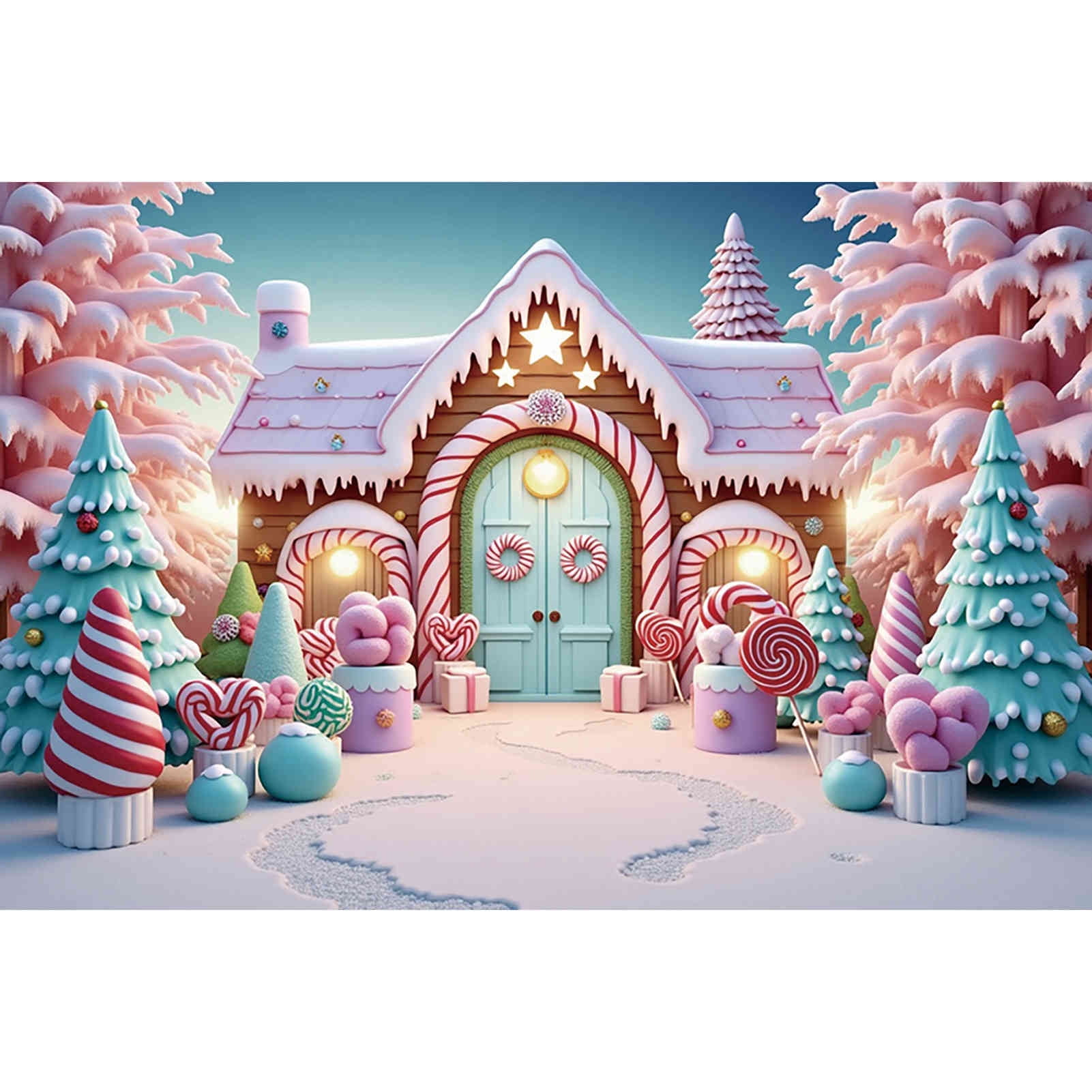 202 Christmas s Photography Background Snow Blobe Pine Tree New Year ...