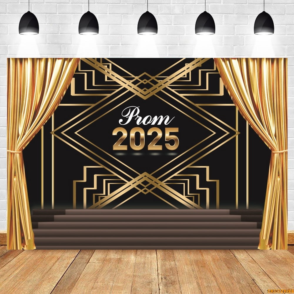 202 Graduation Photography Backdrop Glitter Balloons Doctoral Hat Prom ...