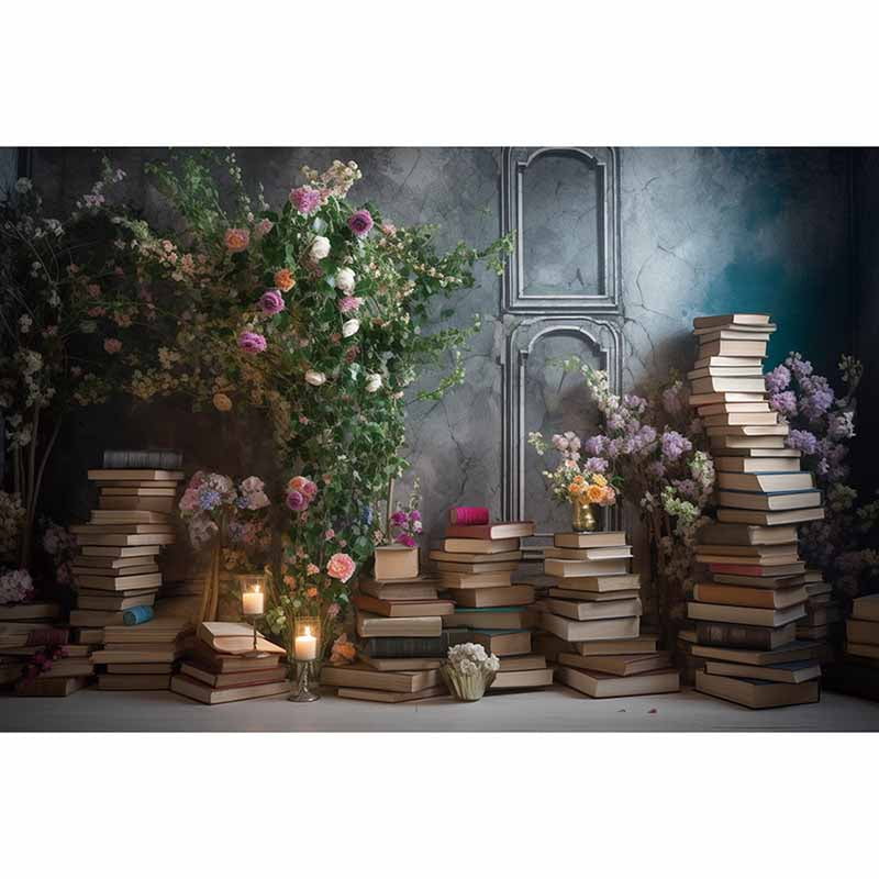 202 Graduation rations Backdrop School Party Luggage Hanging Flowers ...