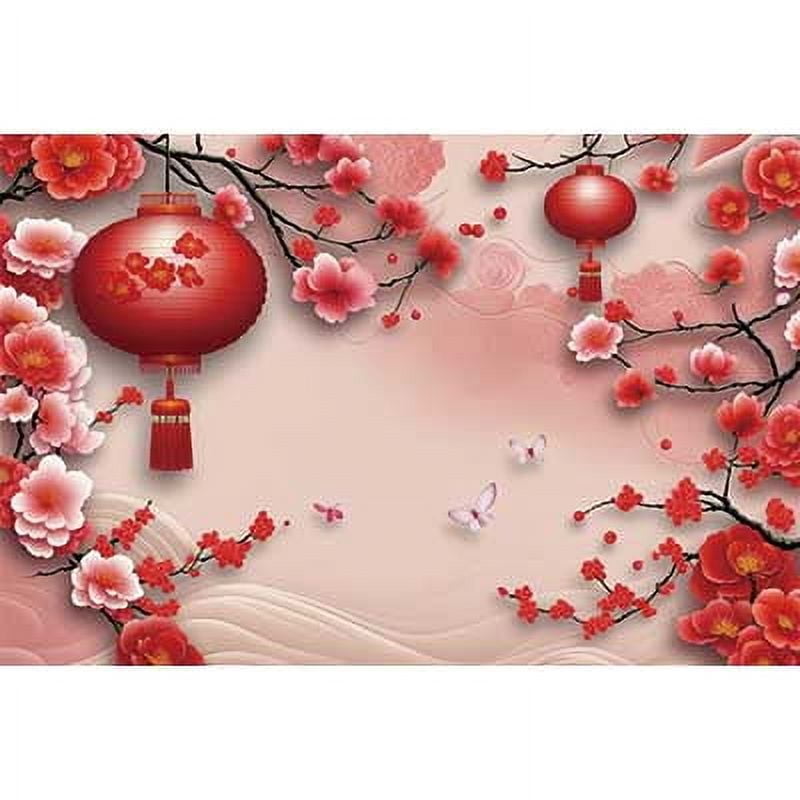 202 New Year's Eve ration Backdrop Red Gold Chinese Spring Festival ...