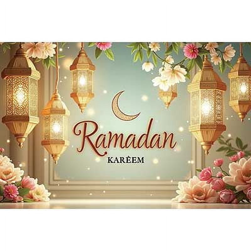 202 Ramadan Mubarak Backdrop Eid al Fitr rations Background Islamic ...