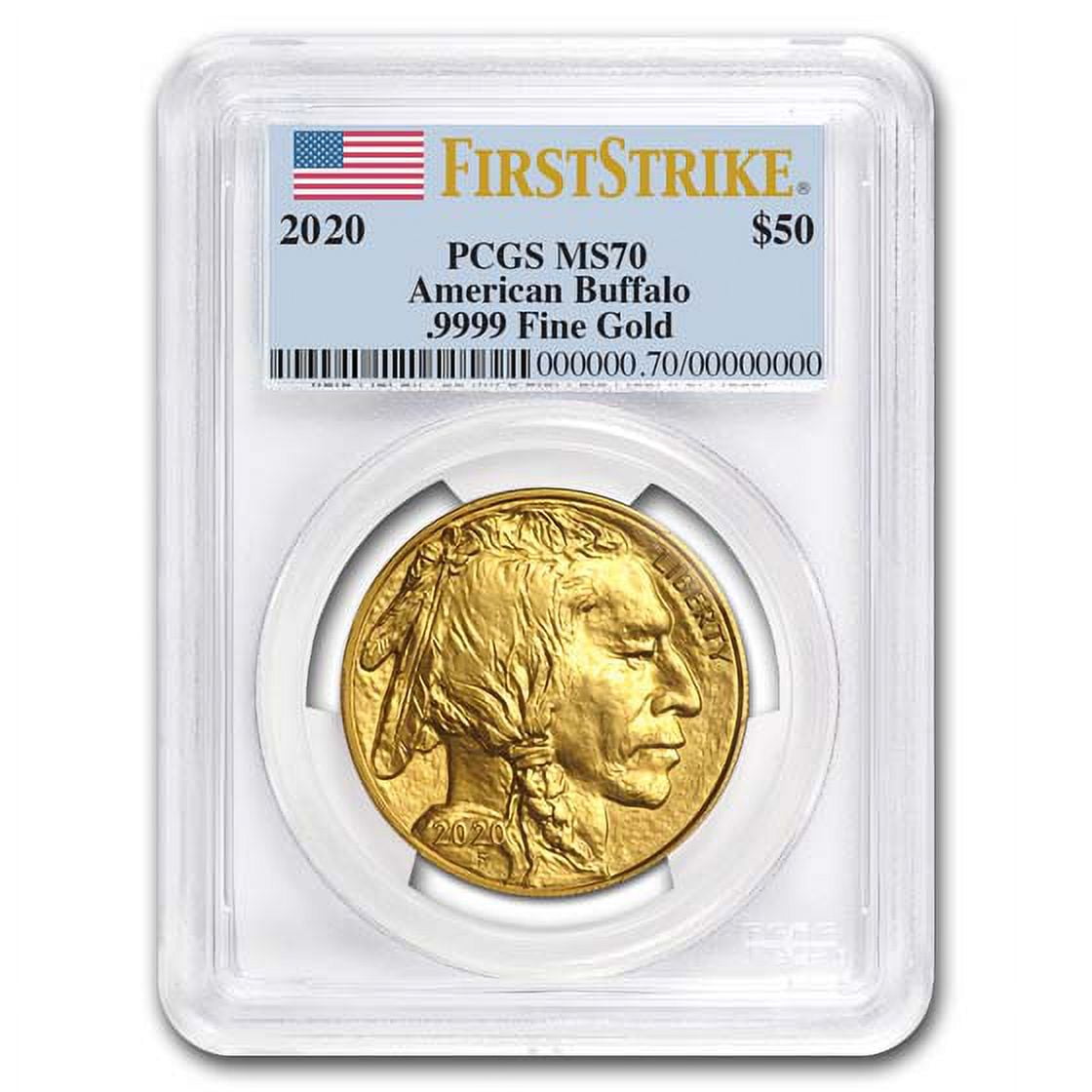 2020 1 oz Gold Buffalo MS-70 PCGS (FirstStrike®) - Walmart.com
