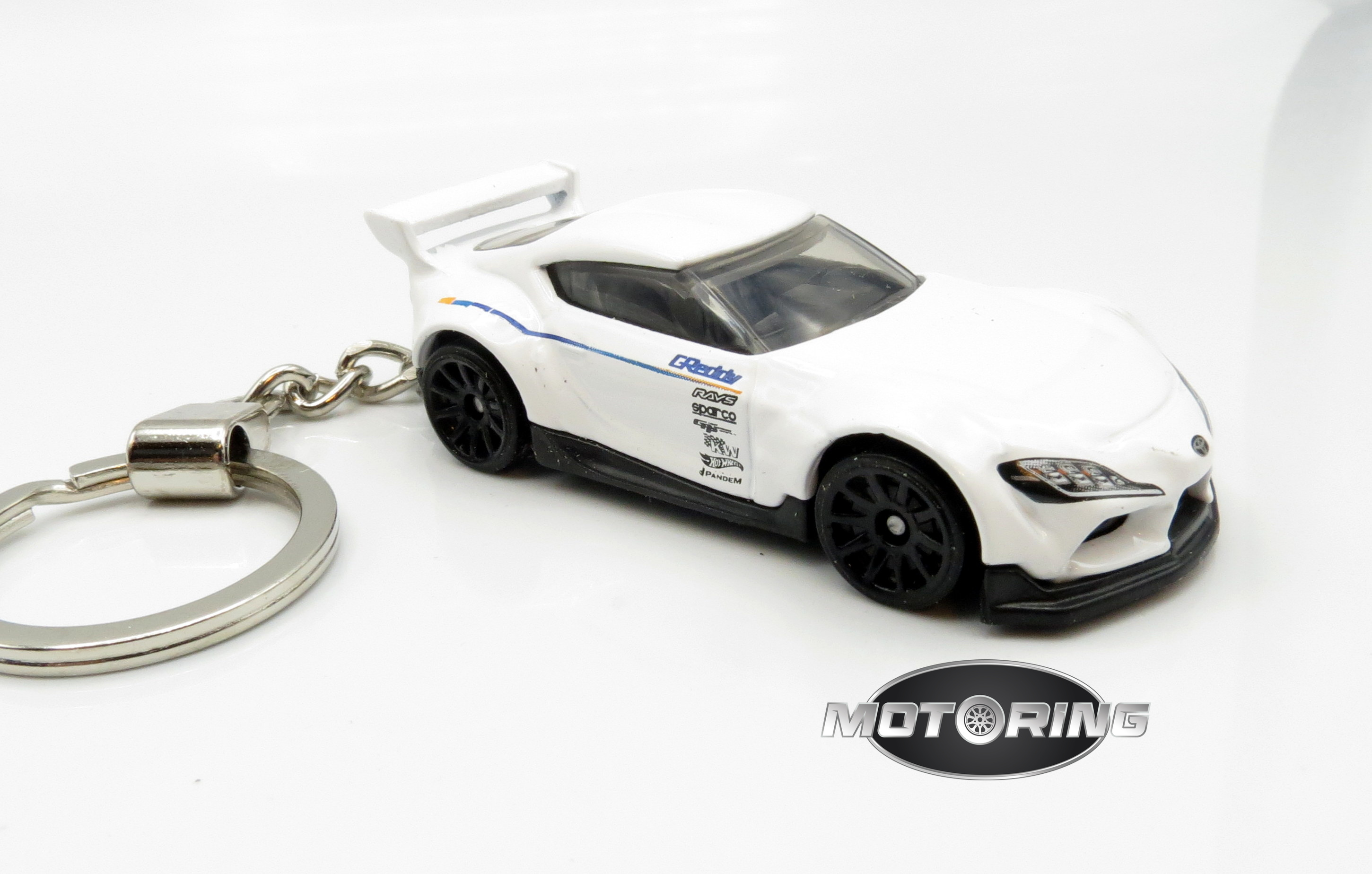 2020 '20 Toyota GR Supra White Car Greddy Rare Novelty Keychain 1:64 ...