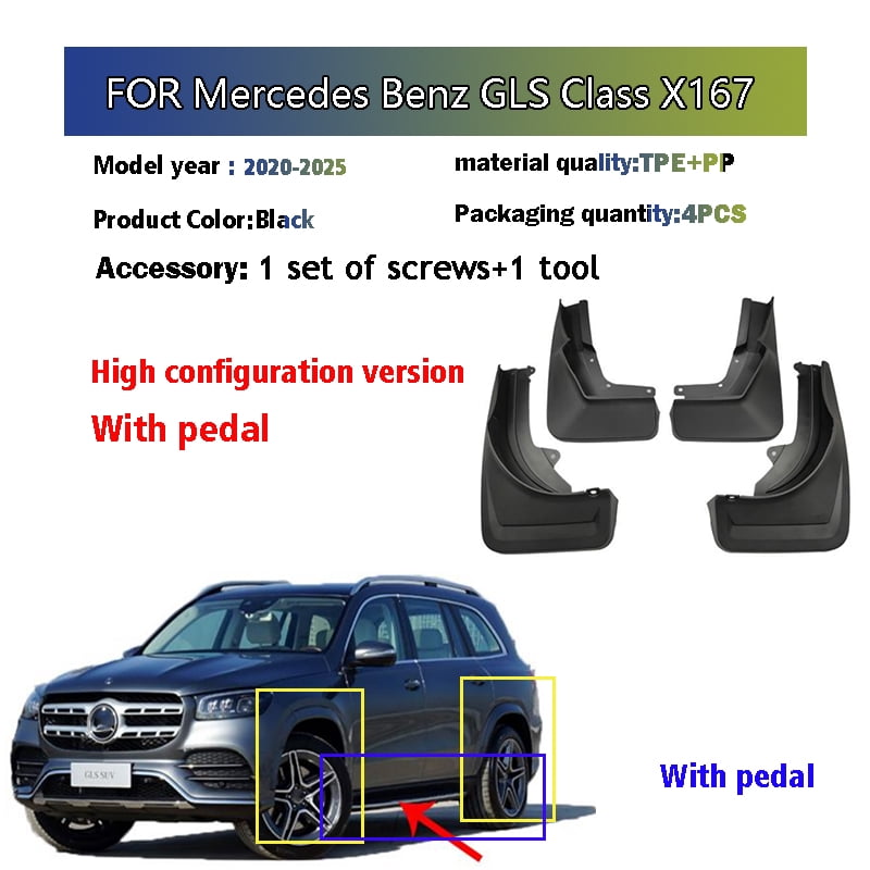 2020 2021 2022 2023 2024 2025 FOR Mercedes Benz GLS Class X167 Mud ...