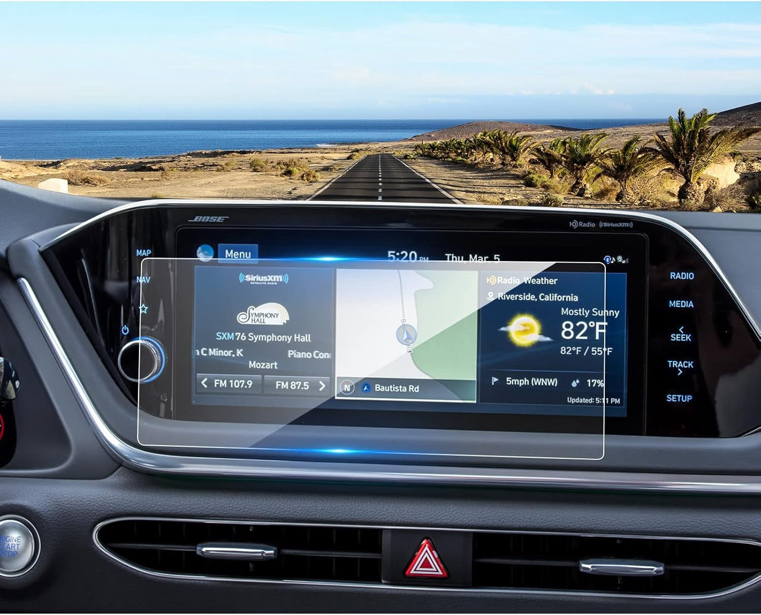 2020 2021 2022 2023 Sonata/Sonata Hybrid Screen Protector for Hyundai ...