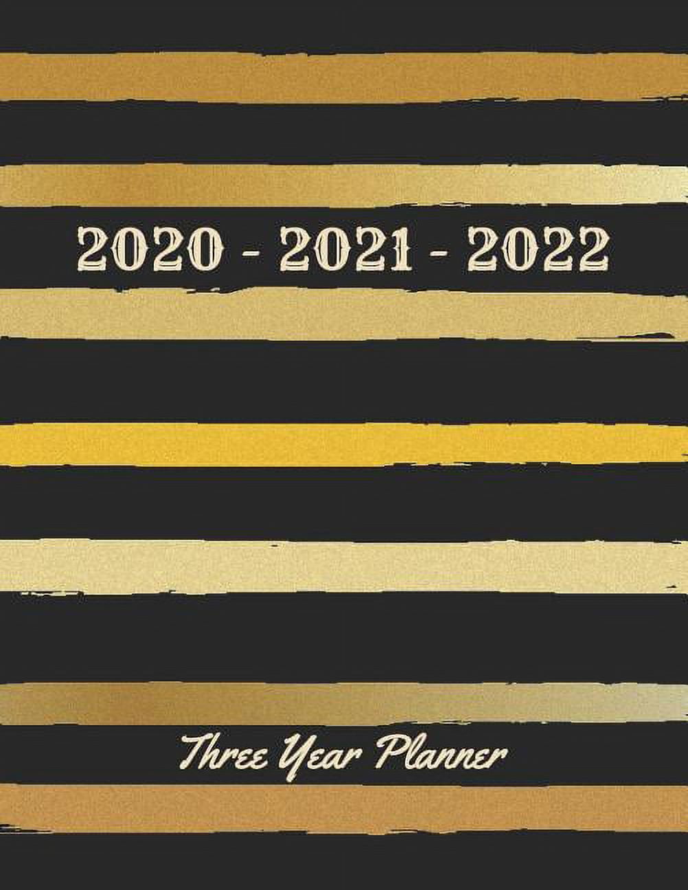 2020 - 2021 - 2022 Three Year Planner: 36 Month Yearly Planner Monthly ...