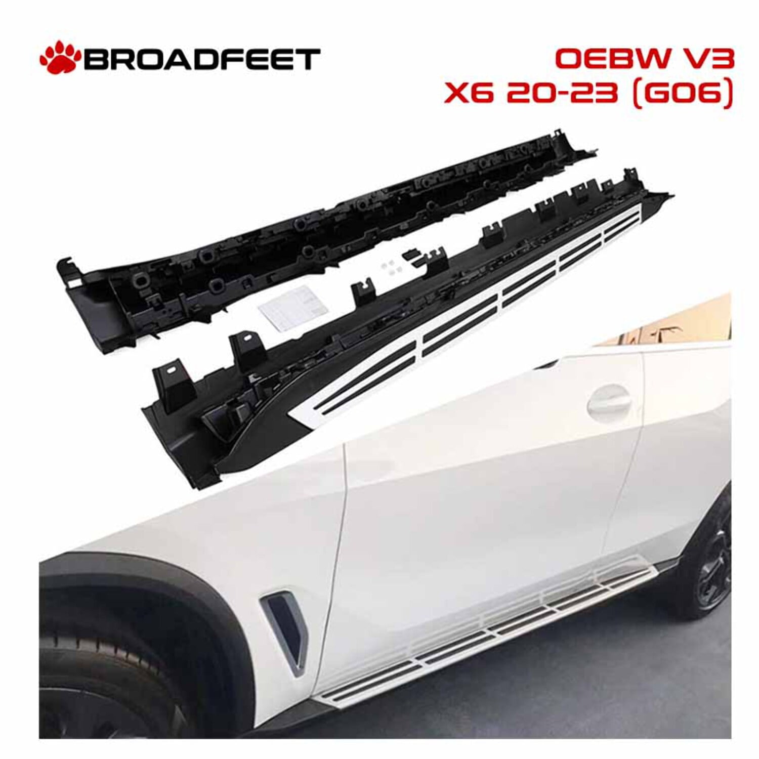 2020-2021 BMW X6 OE Style Aluminium Side Running Boards by Broadfeet ...