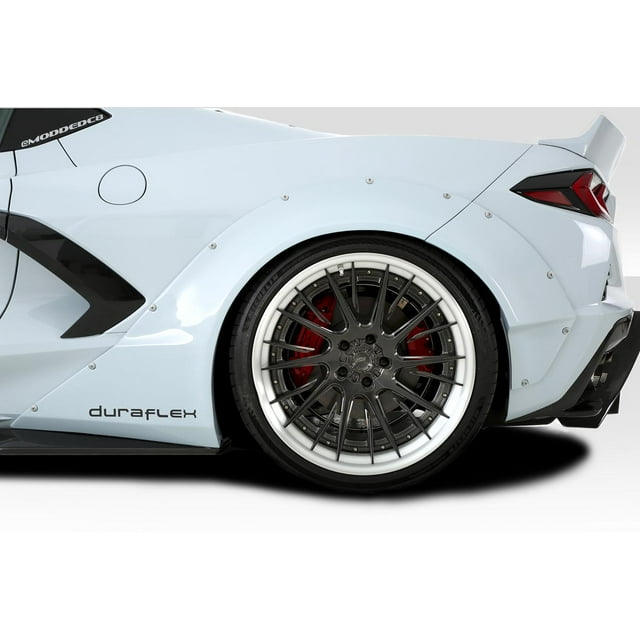 Duraflex 2020-2023 Chevrolet Corvette C8 Gran Veloce Carbon Fiber Wide Body Rear Fender Flares ...