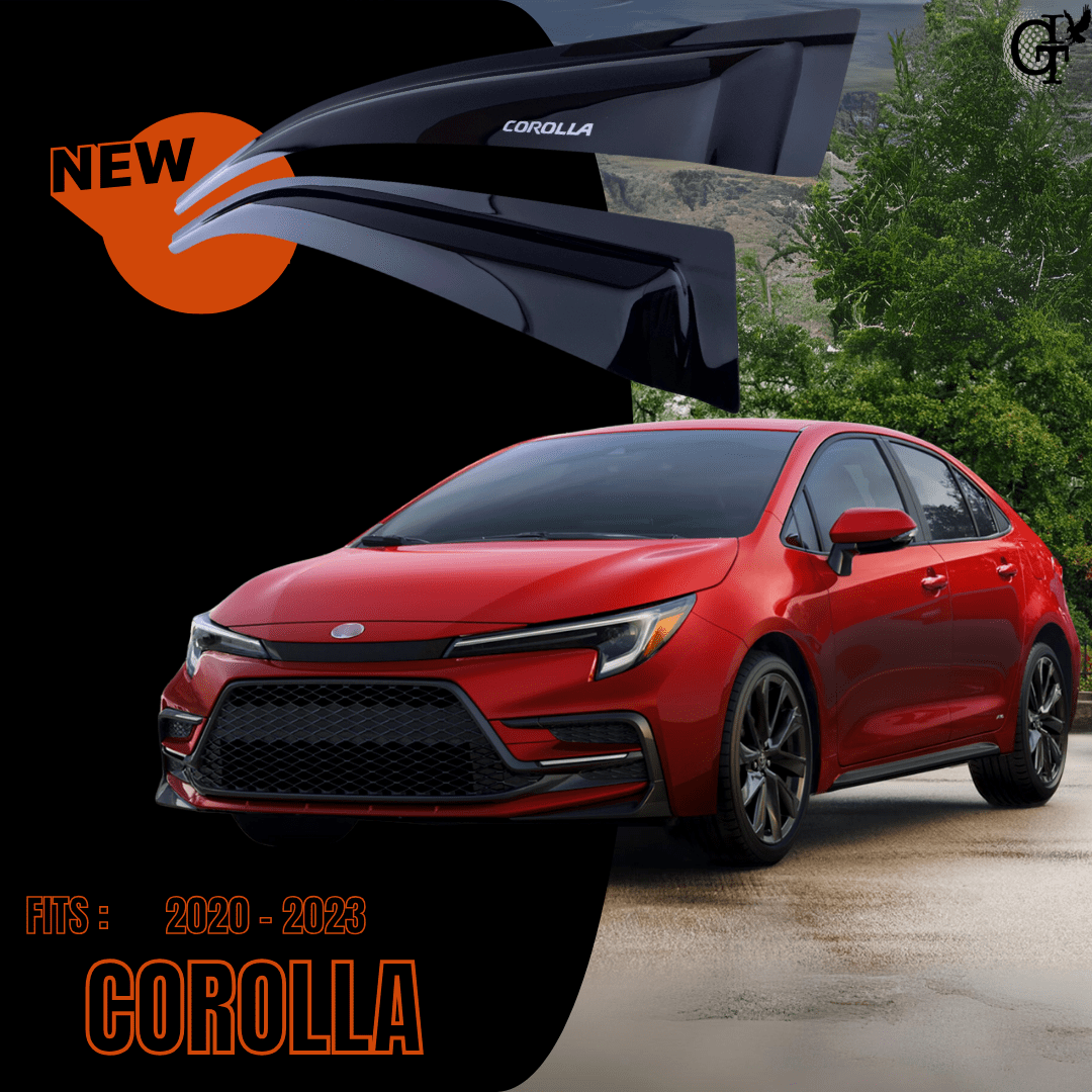 2020-2024 Toyota Corolla | Out-Channel Auto-Visor Side Window Rain ...