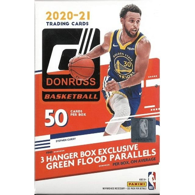 2020-21 Panini Donruss NBA Basketball Trading Cards Hanger Box- 50 Cards - Walmart.com