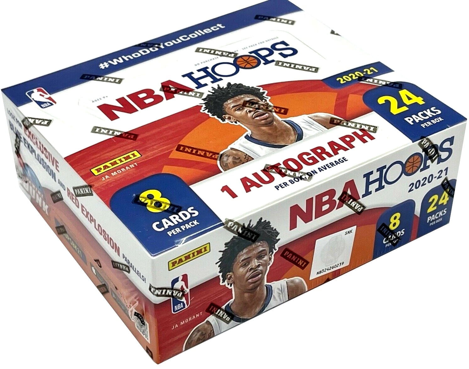 Panini 2020-21 NBA Hoops Basketball 24-Pack Retail Box with Draft Picks ...
