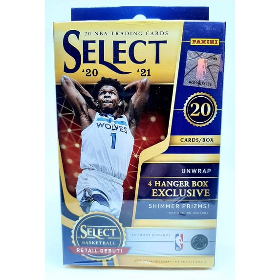 2020-21 Panini Select NBA Basketball Trading Cards Hanger Box - Shimmer ...