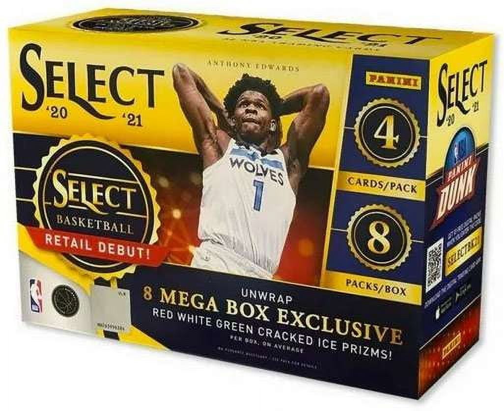 2020-21 Panini Select NBA Basketball Trading Cards Mega Box- Exclusive ...