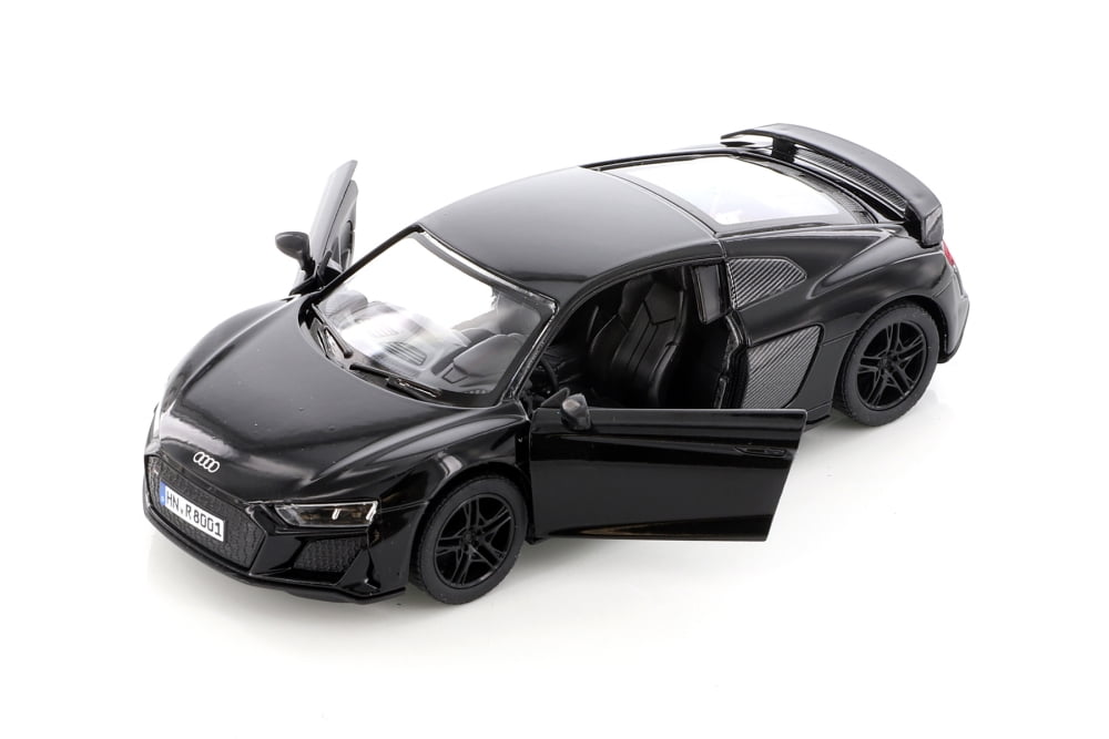 2020 Audi R8 Coupe, Black - Kinsmart 5422D - 1/36 scale Diecast Model ...