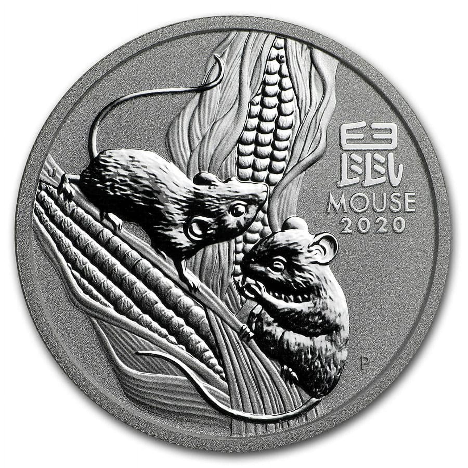 2020 Australia 1/2 oz Silver Lunar Mouse BU (Series III) - Walmart.com