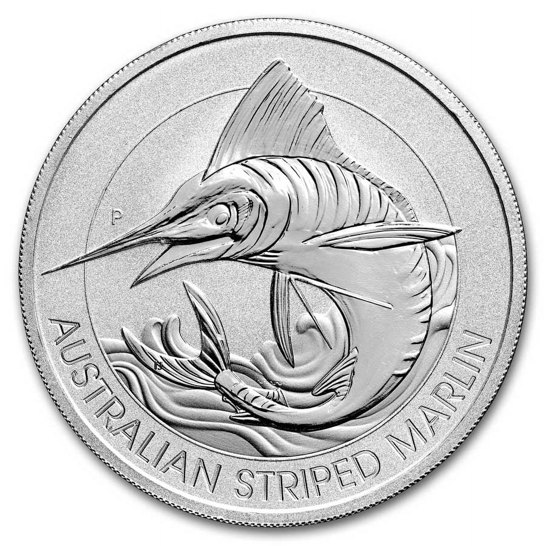 2020 Australia 1.5 oz Silver Striped Marlin BU - Walmart.com