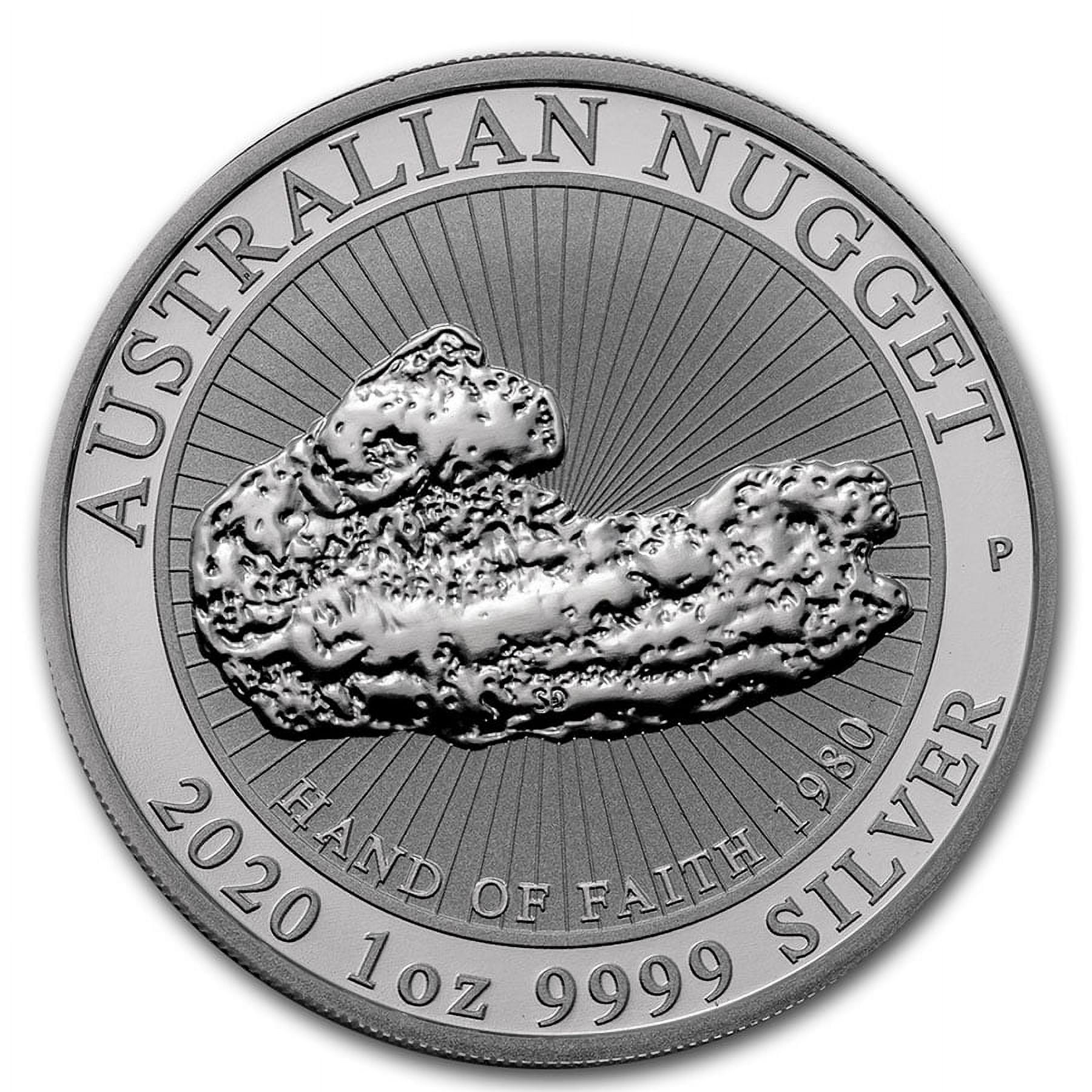 2020 Australia 1 oz Silver "Hand of Faith" Nugget BU - Walmart.com