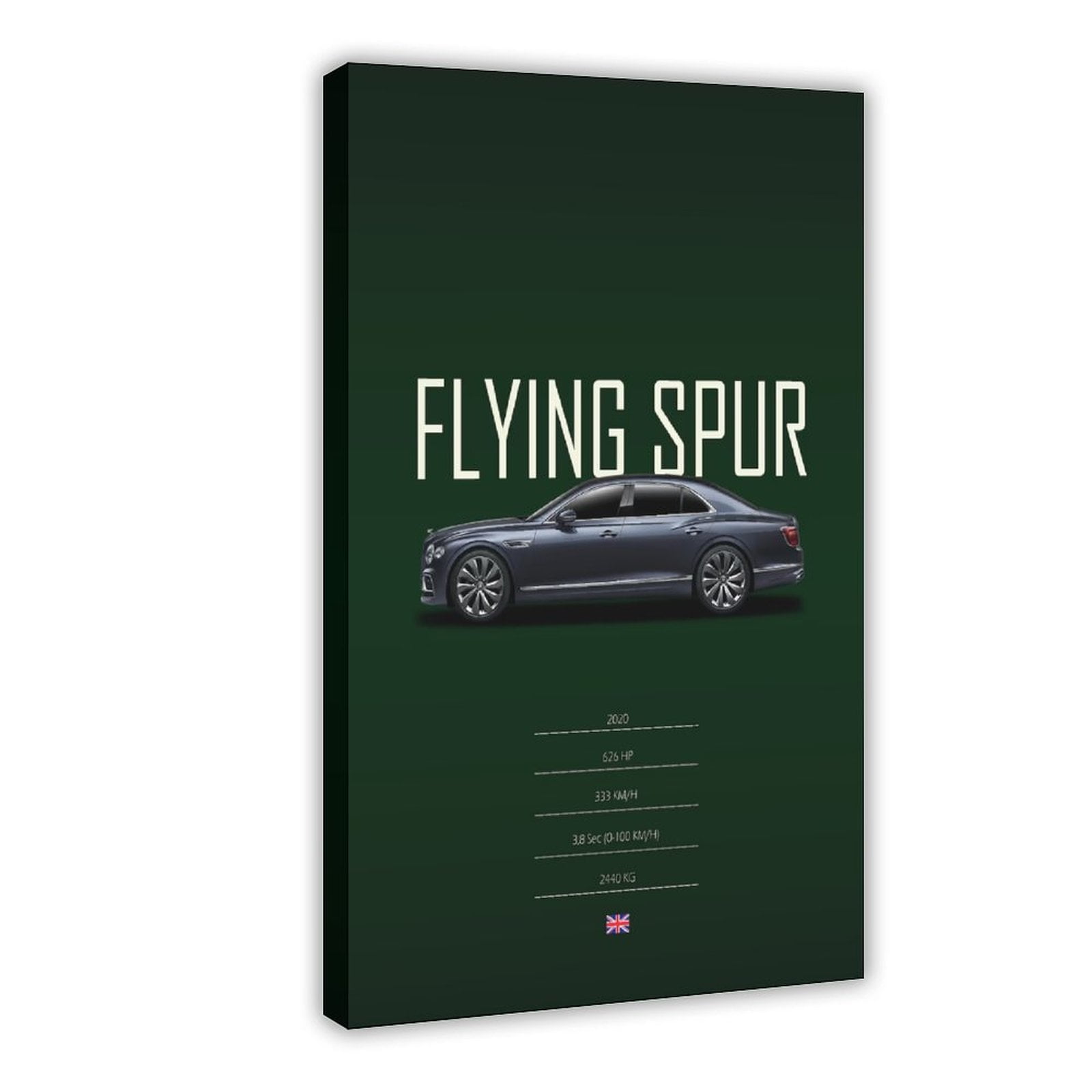 2020 Bentley Flying Spur Car Sports Car Black Poster Art Wall ...