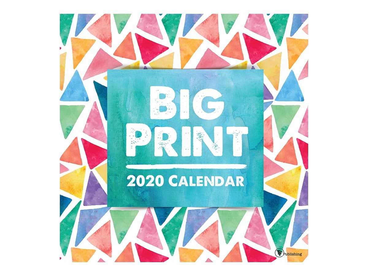 2020 Big Print - Large Grid 12 x 12 Planning Wall Calendar - Walmart.com