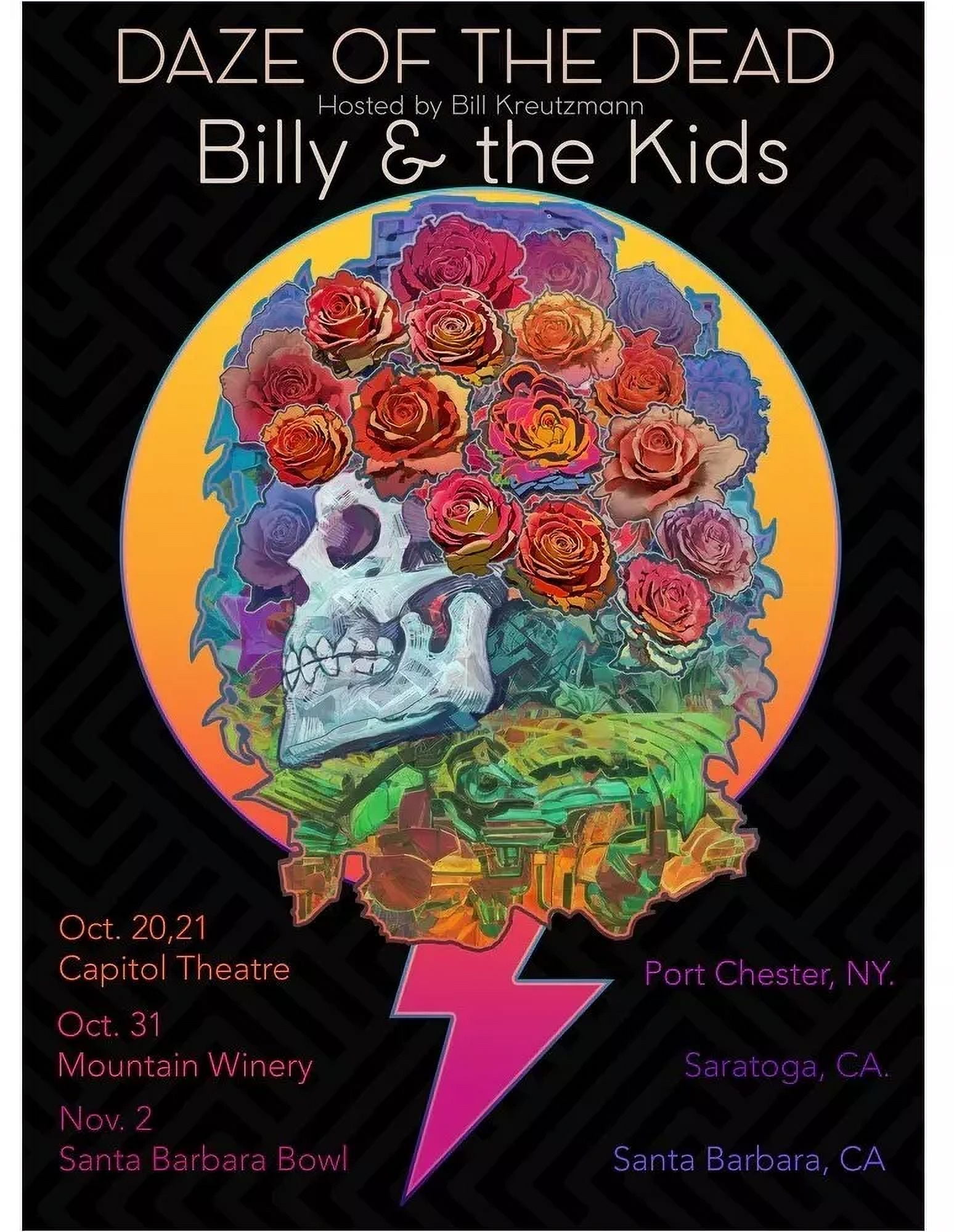 2020 Billy And The Kids Concert Poster Wall Art Print grateful dead in ...
