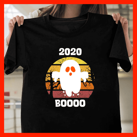 2020 Boo Thumbs Down Ghost Is Boo Sheet Halloween Quarantine H10627 ...