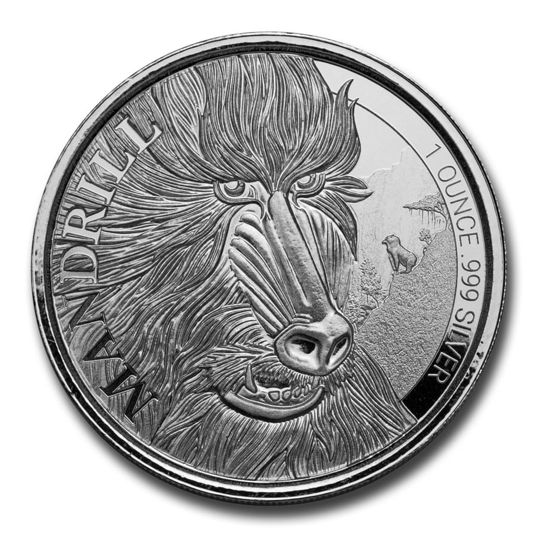 2020 Cameroon 1 oz Silver Mandrill BU - Walmart.com