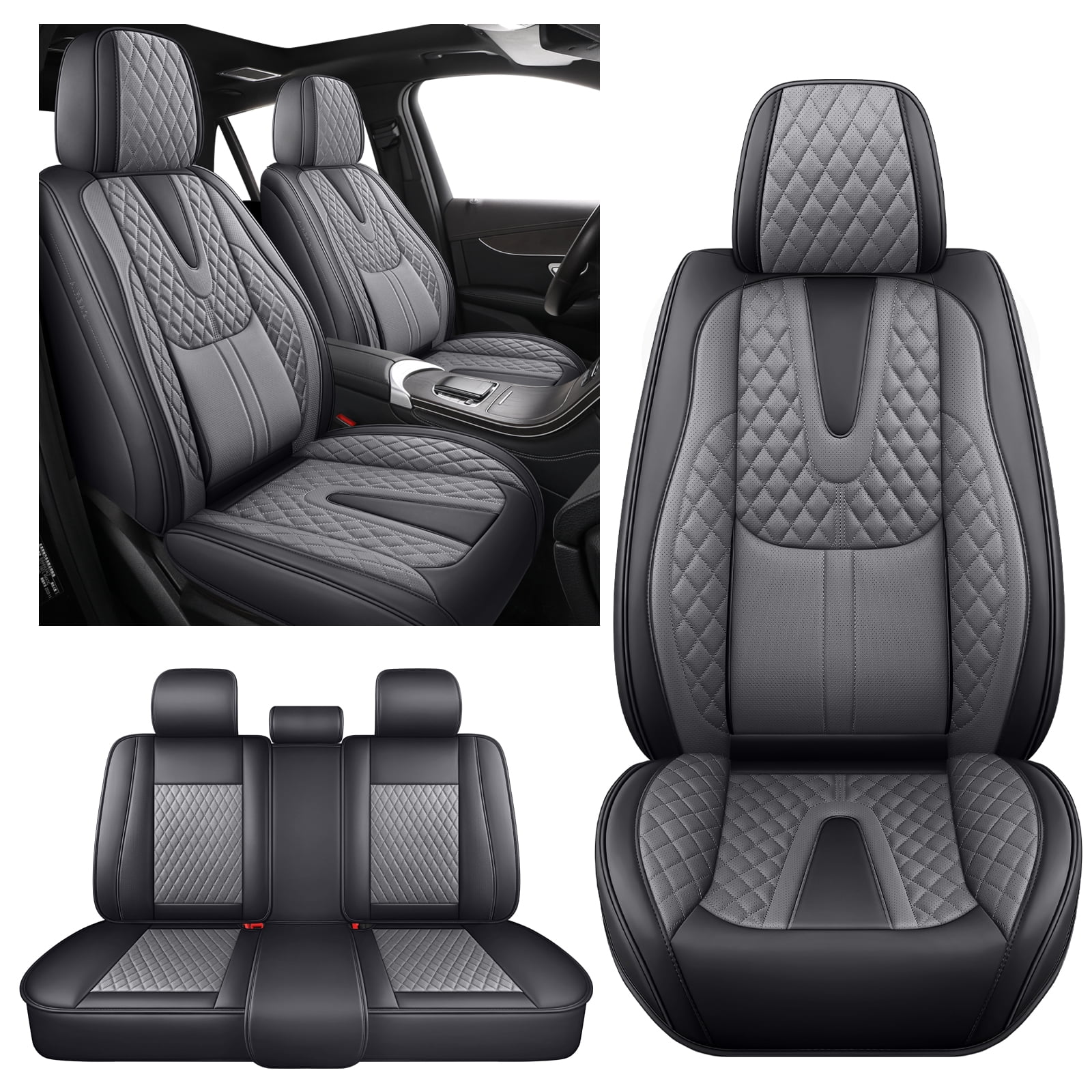 2020 Car Seat Cover for NISSAN ALTIMA , Premium Leather 5 Piece Full ...