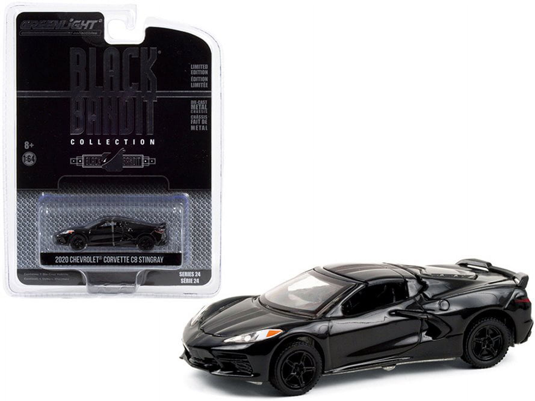 2020 Chevy Corvette C8 Stingray, Black - Greenlight 28050F/48 - 1/64 ...