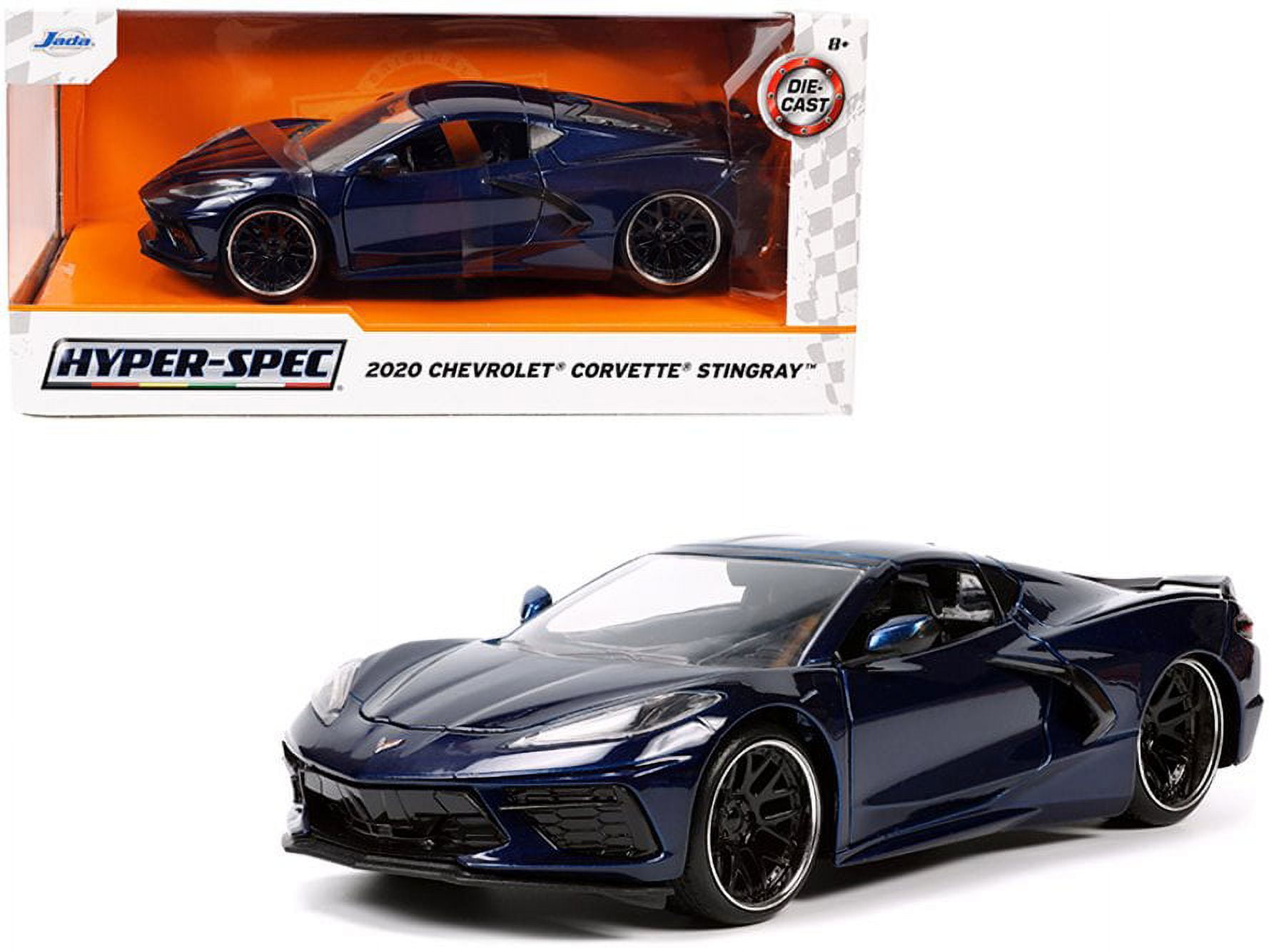 2020 Chevy Corvette Stingray C8, Dark Blue - Jada Toys 32949/4 - 1/24 ...