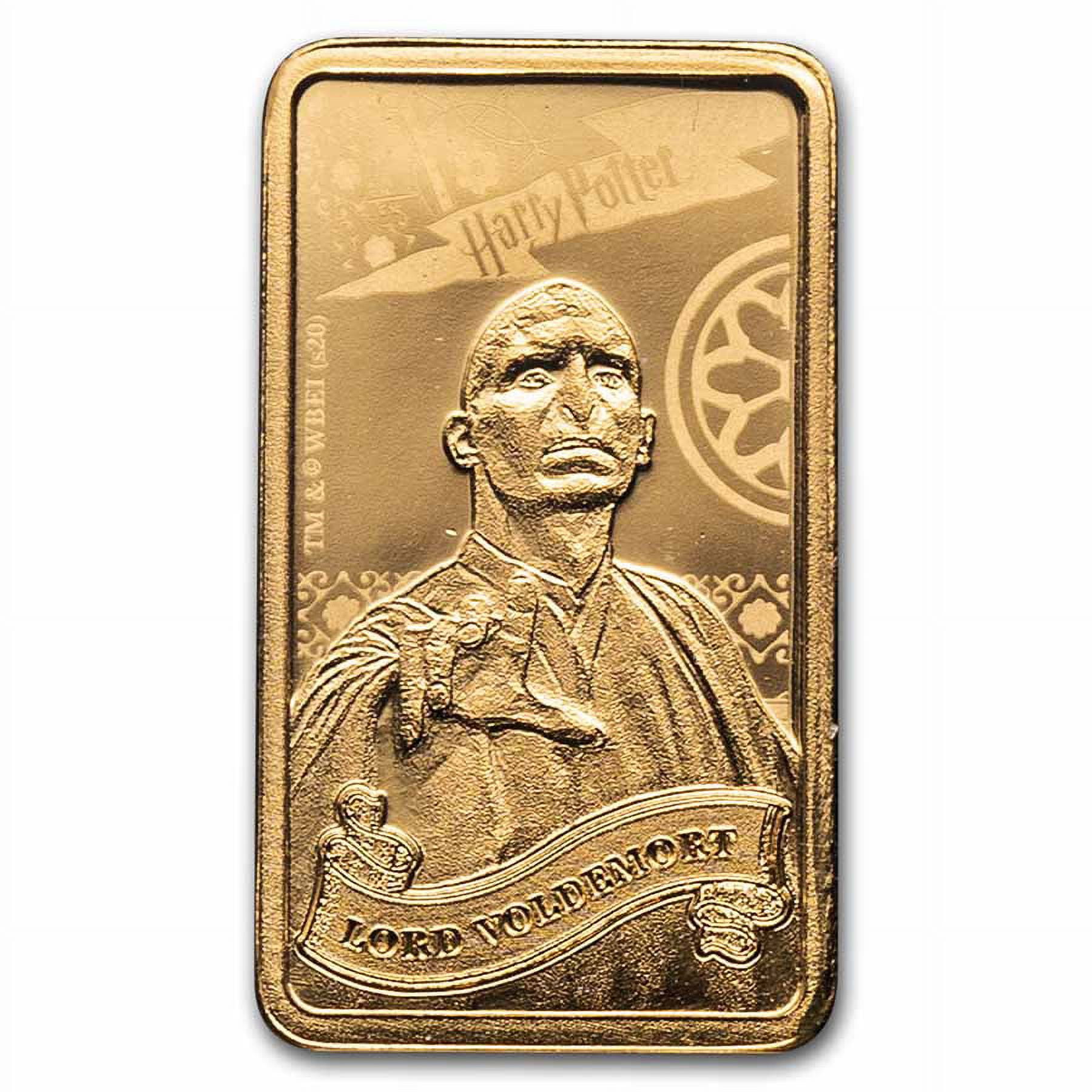 2020 Cook Islands 1/2 Gram Gold Harry Potter Ingot (Voldemort ...