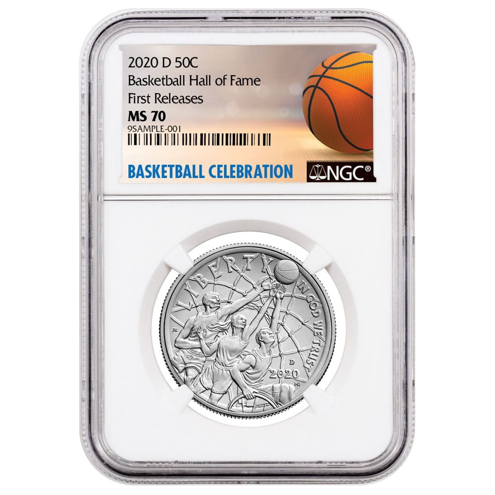 2020-D Basketball Hall of Fame Commemorative Clad Half Dollar Coin NGC ...