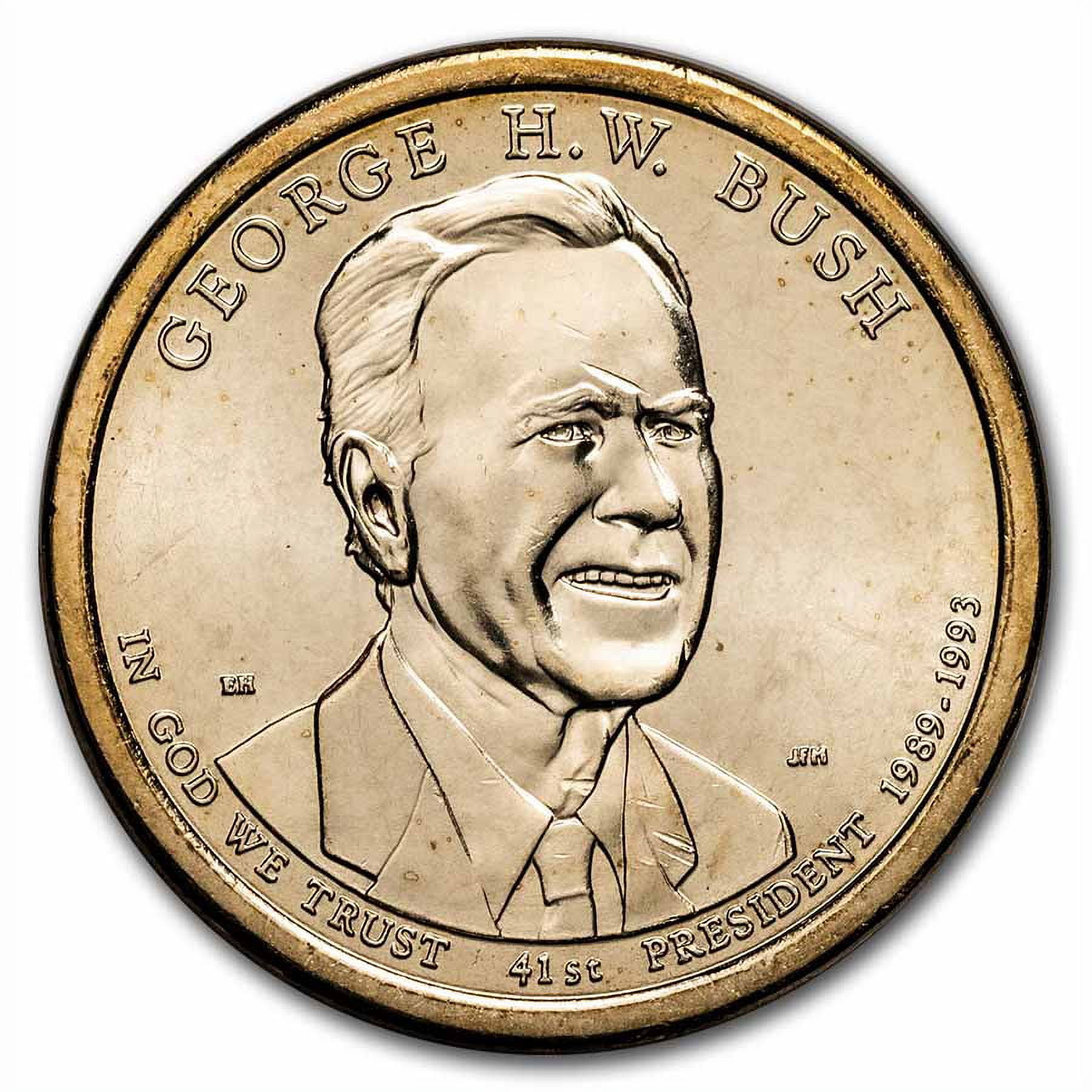 2020-D George H.W Bush Presidential Dollar BU - Walmart.com