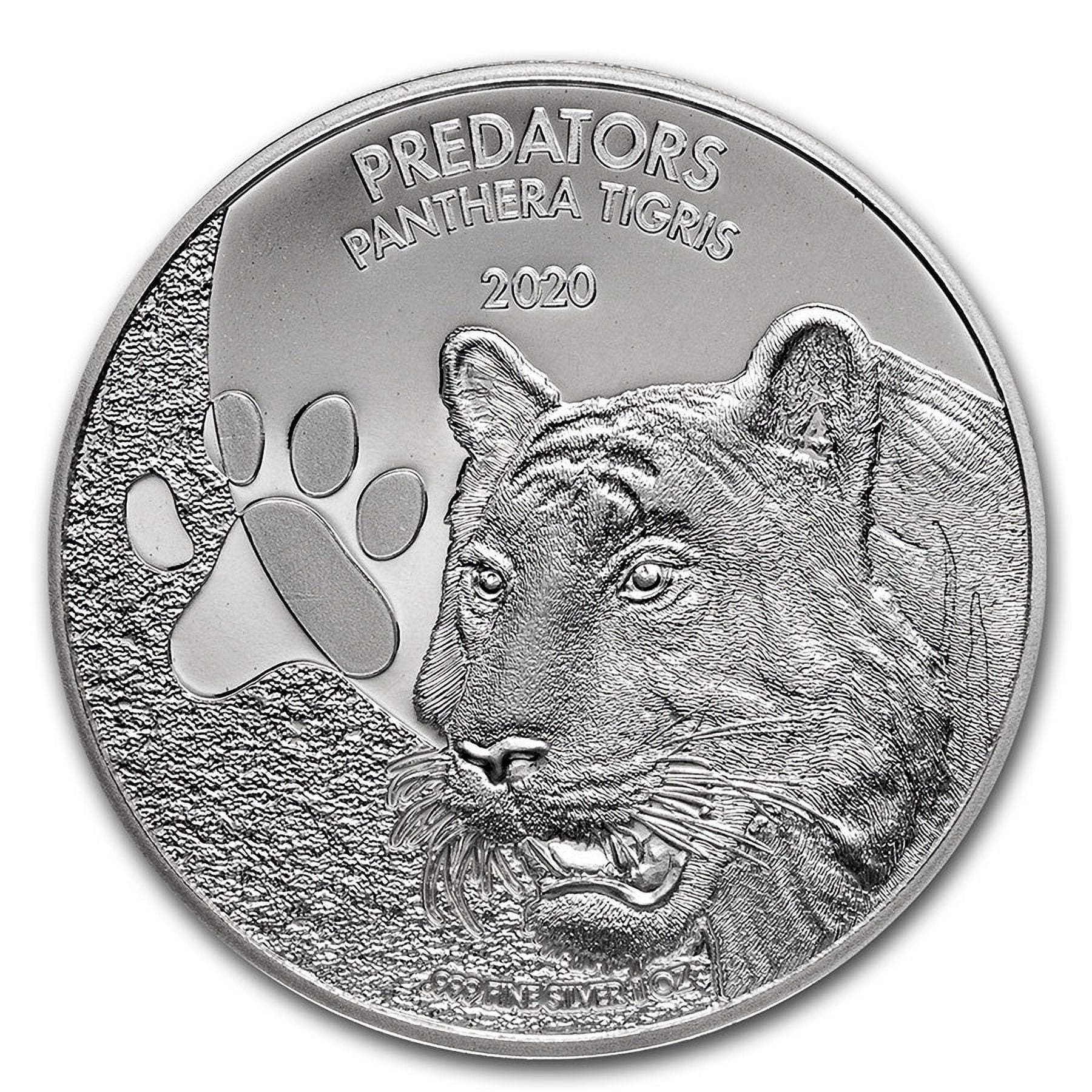 2020 Democratic Republic of Congo 1 oz Silver Tiger BU - Walmart.com