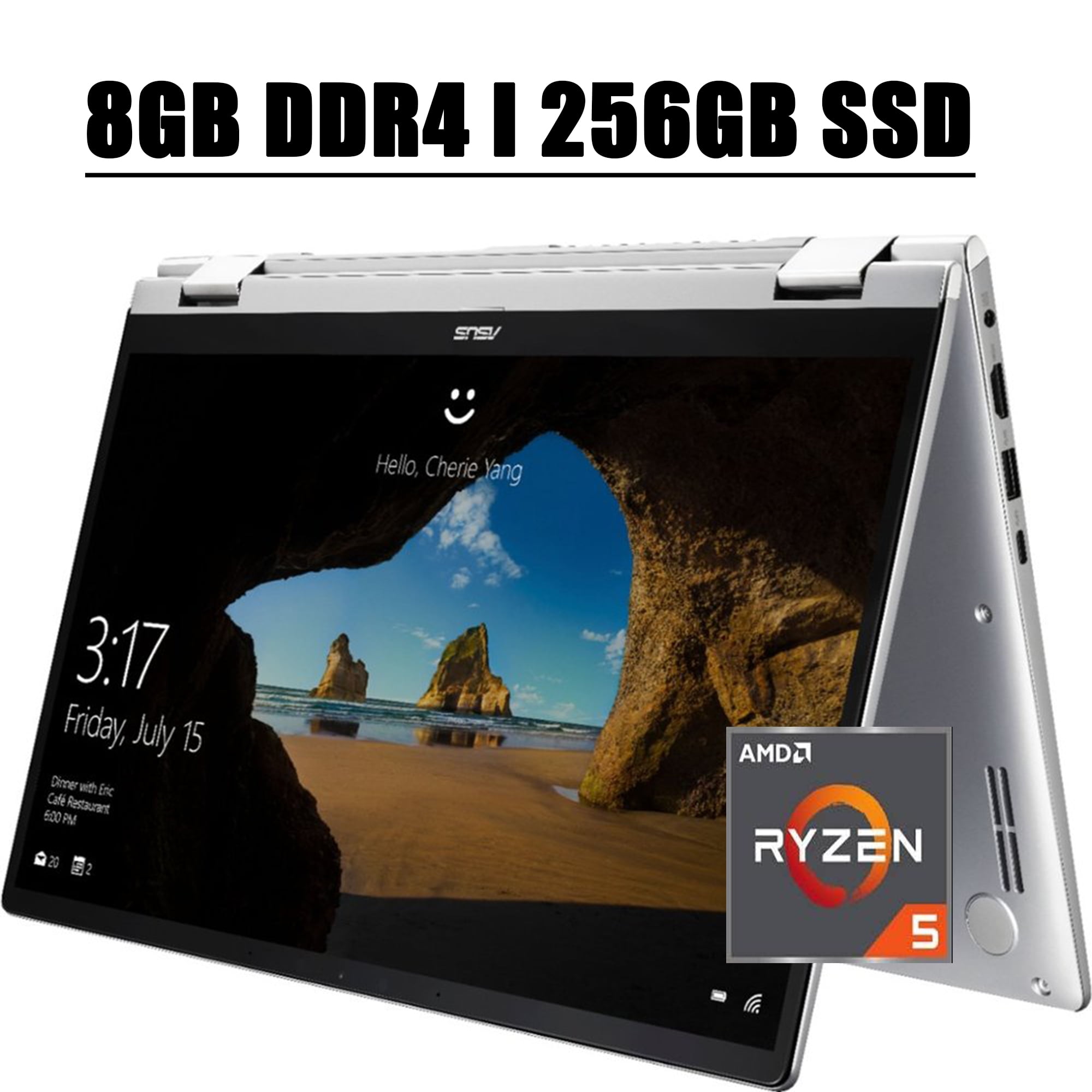 2020 Flagship Asus Vivobook 14 Convertible 2 in 1 Laptop Computer 14 ...