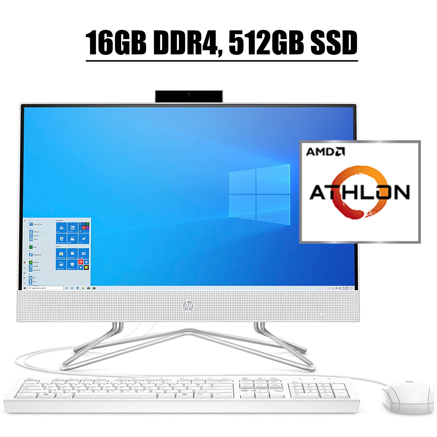 2020 Flagship HP 22 All In One Desktop Computer 21.5" FHD IPS Display ...