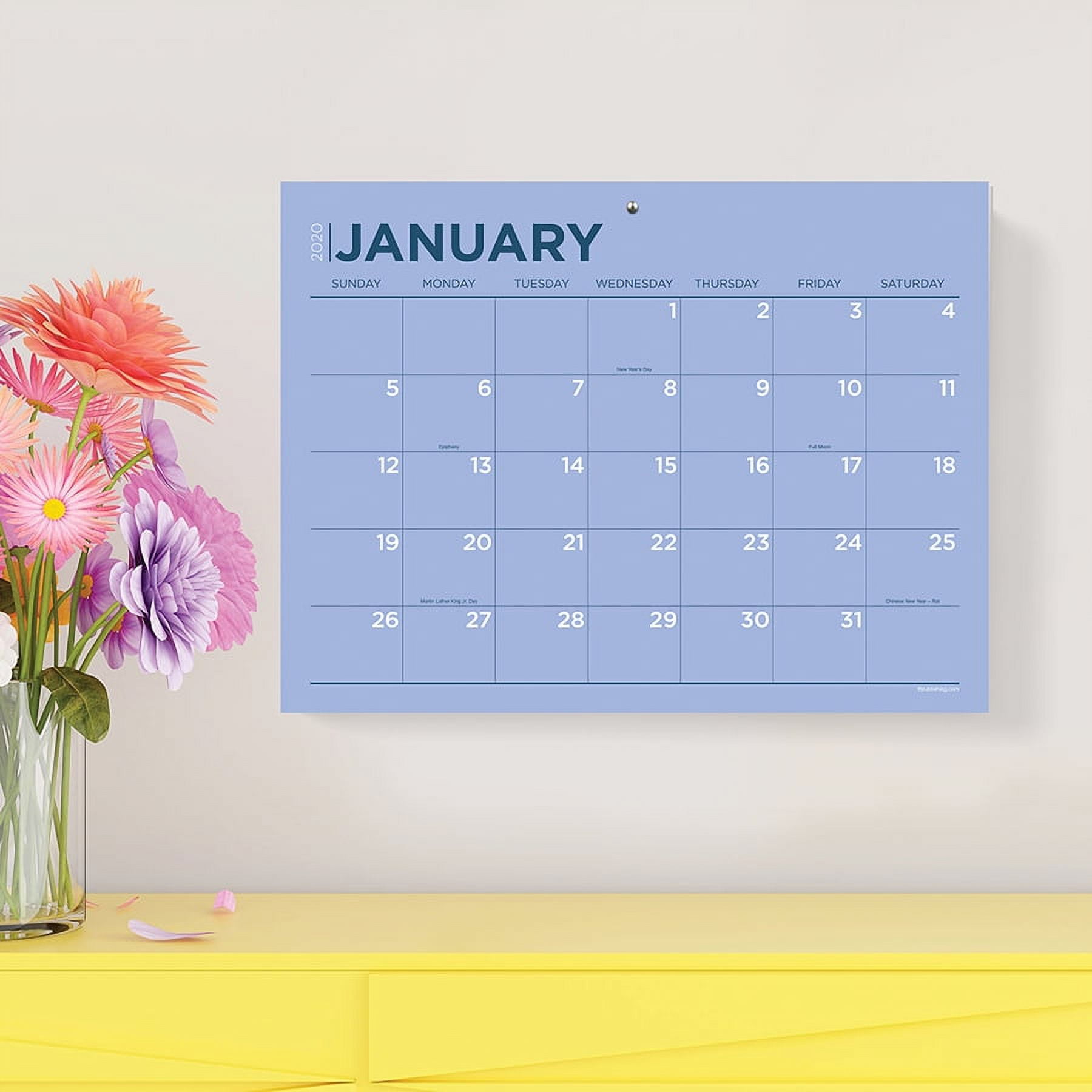 2020 Full Color Mini Desk Pad Calendar - Walmart.com