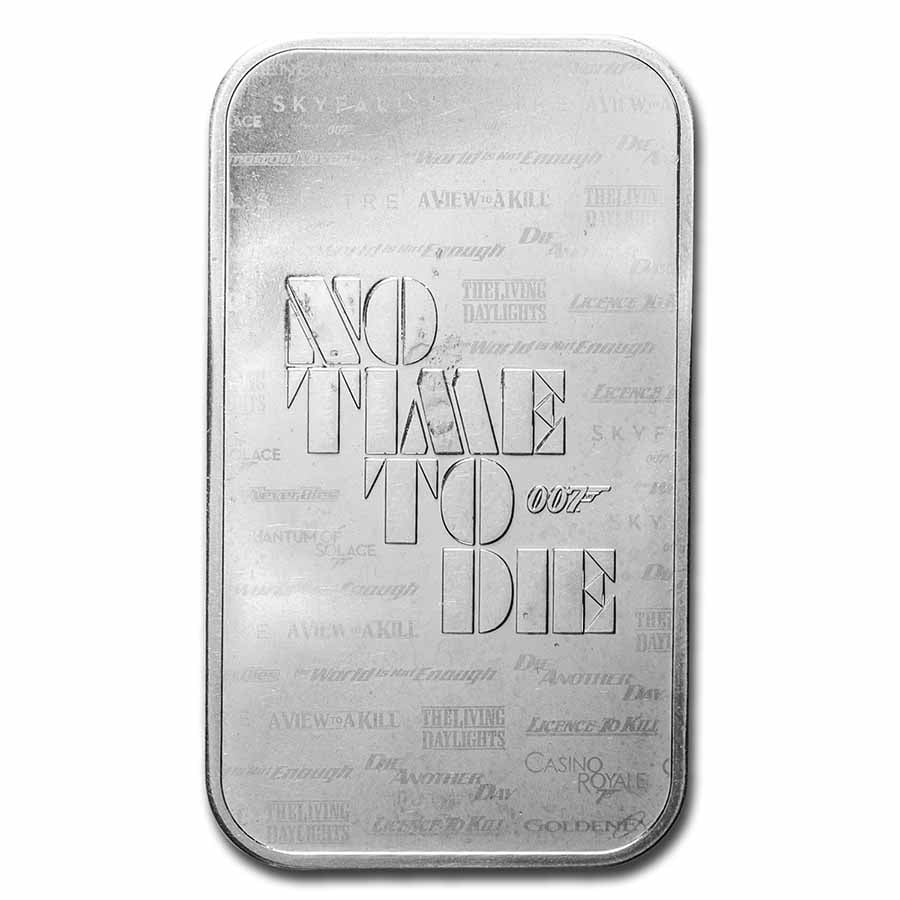 2020 Great Britain 1 oz Silver James Bond 007 Bar (Abrasions) - Walmart.com
