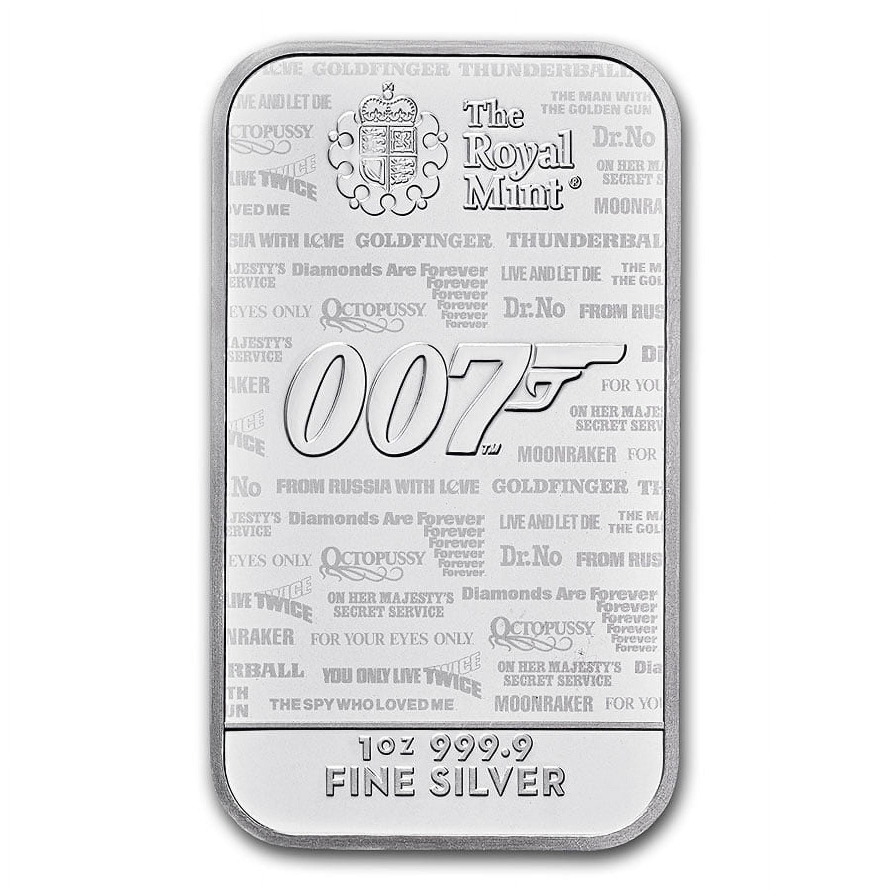 2020 Great Britain 1 oz Silver James Bond 007 Bar - Walmart.com