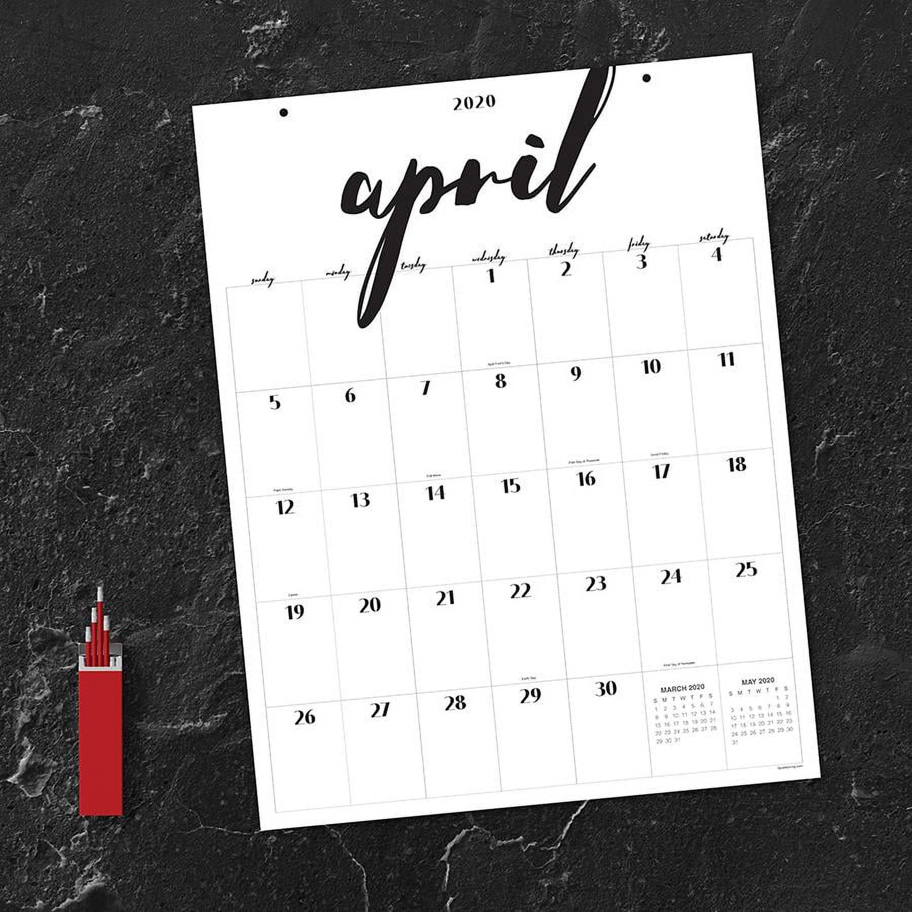 2020 Handwritten Art Poster Calendar - Walmart.com