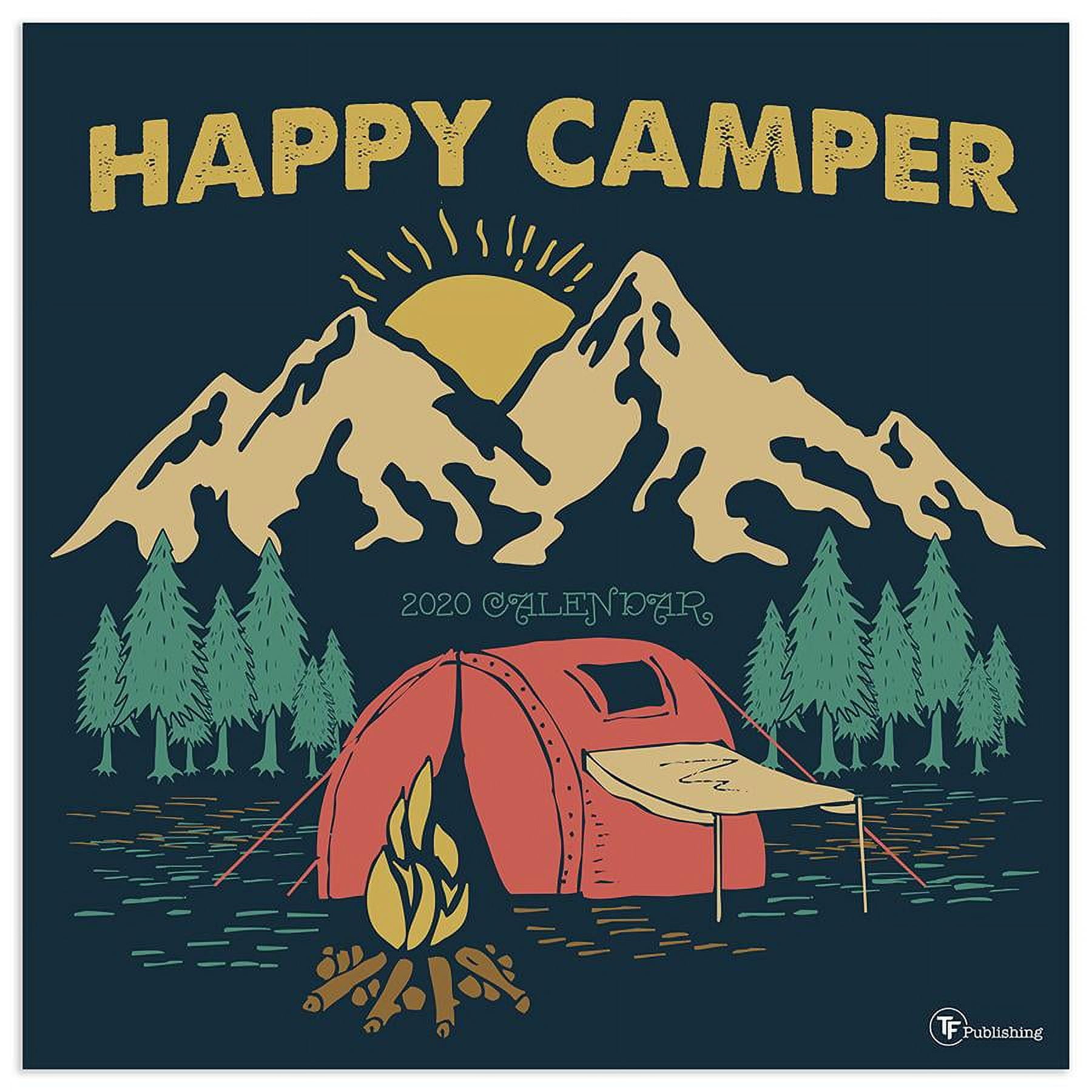 2020 Happy Camper Wall Calendar - Walmart.com