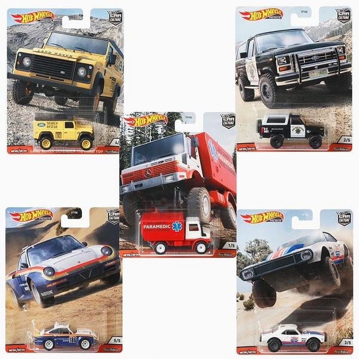 2020 Hot Wheels Car Culture Wild Terrain Series Set of 5 Cars, Premium ...