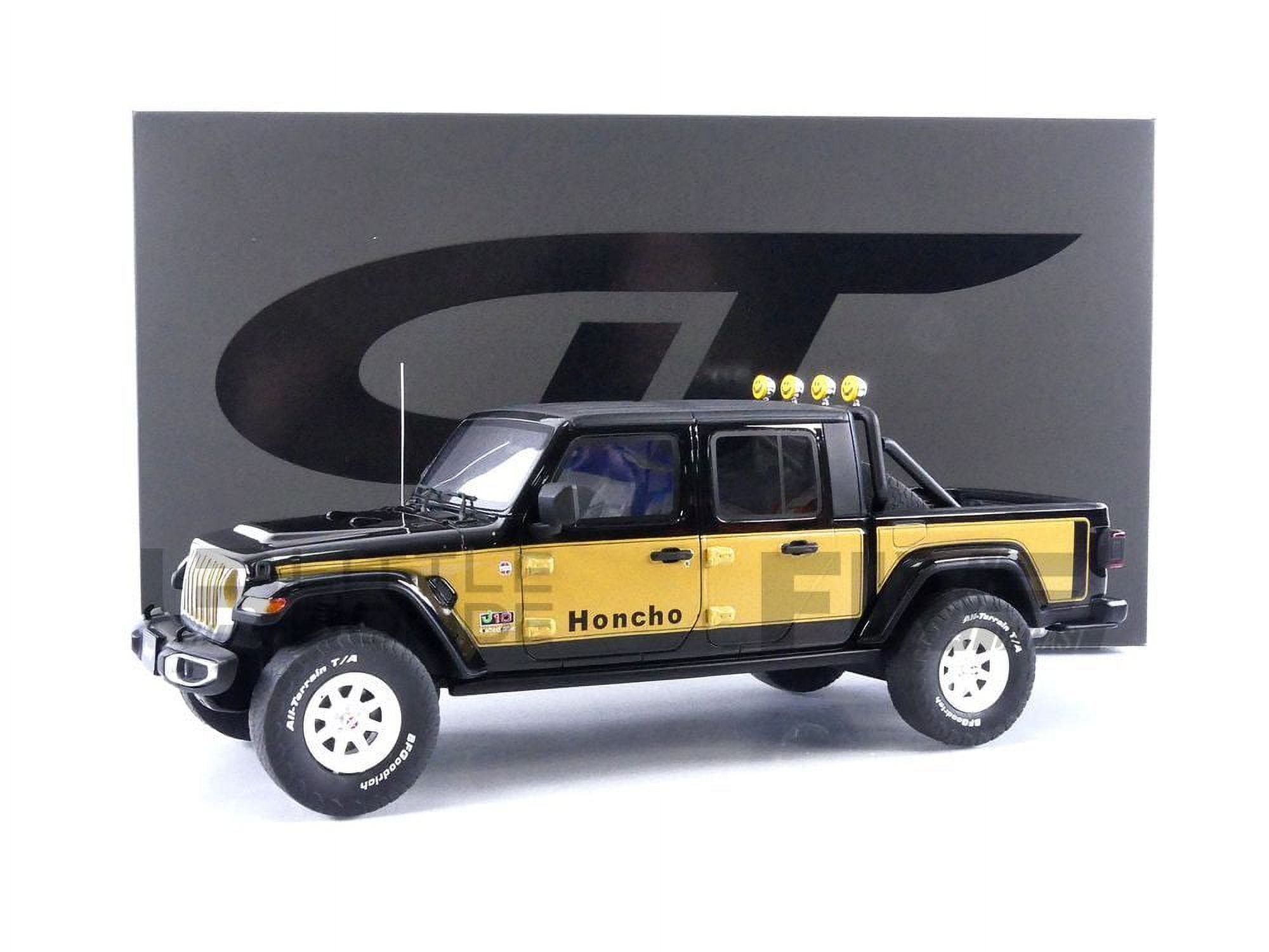 2020 Jeep Gladiator Honcho Pickup Truck Black and Gold 1/18 Model Car ...