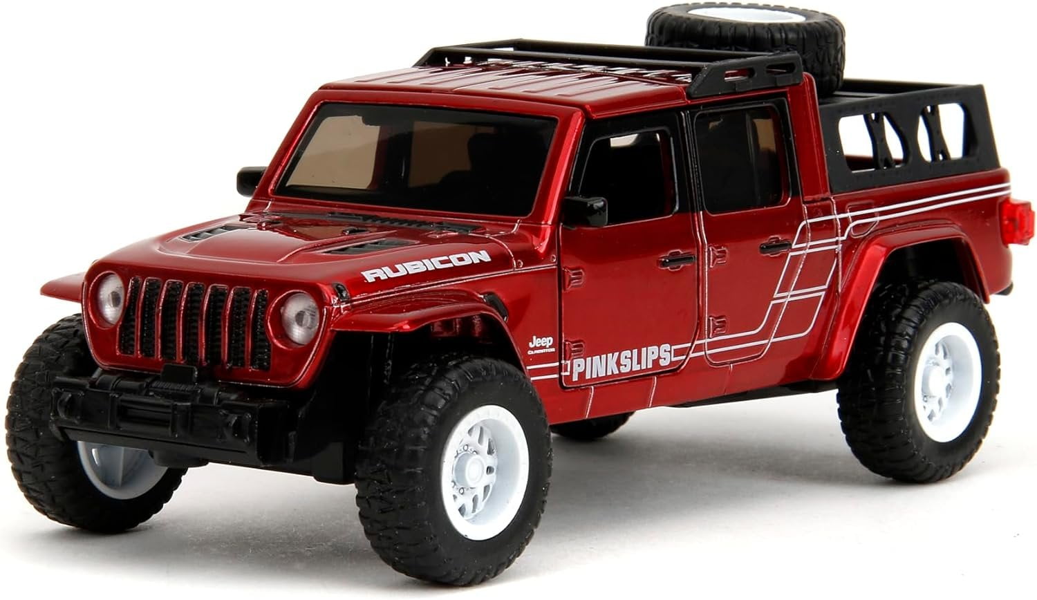Jada Toys 2020 Jeep Gladiator Pickup Model, Candy Red, Pink Slips ...