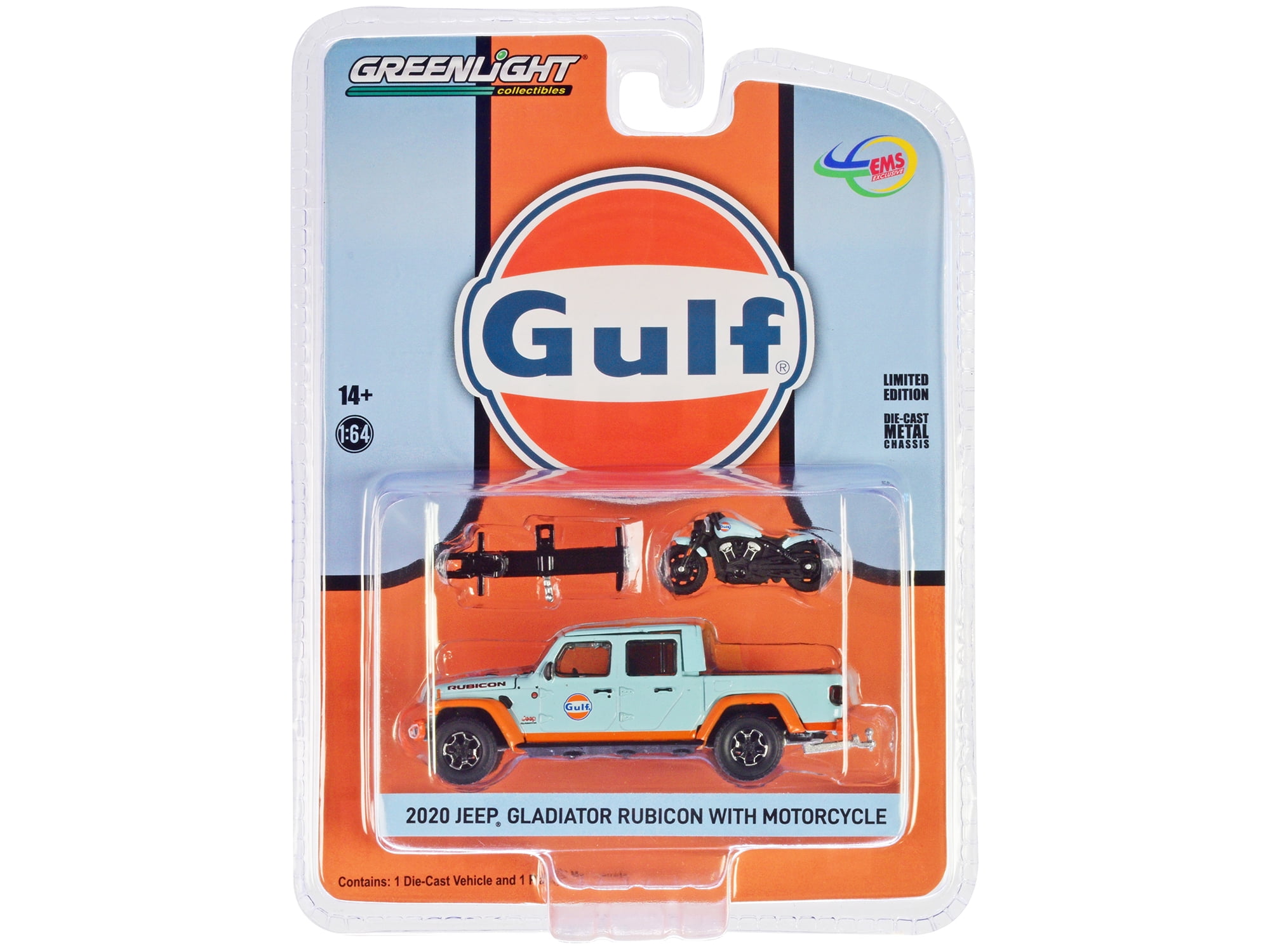 2020 Jeep Gladiator Rubicon Truck Light Blue w/Orange "Gulf Oil" w ...