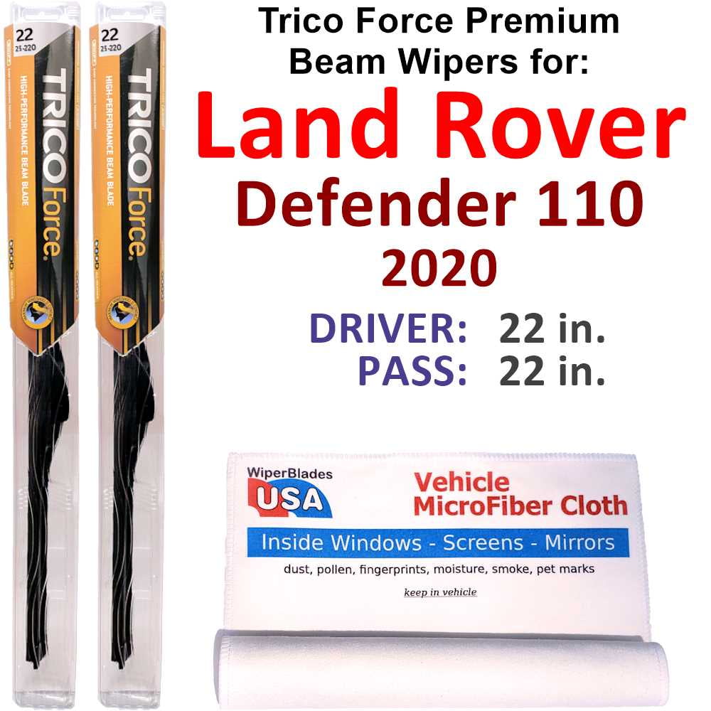 2020 Land Rover Defender 110 Performance Beam Wipers (Set of 2 ...