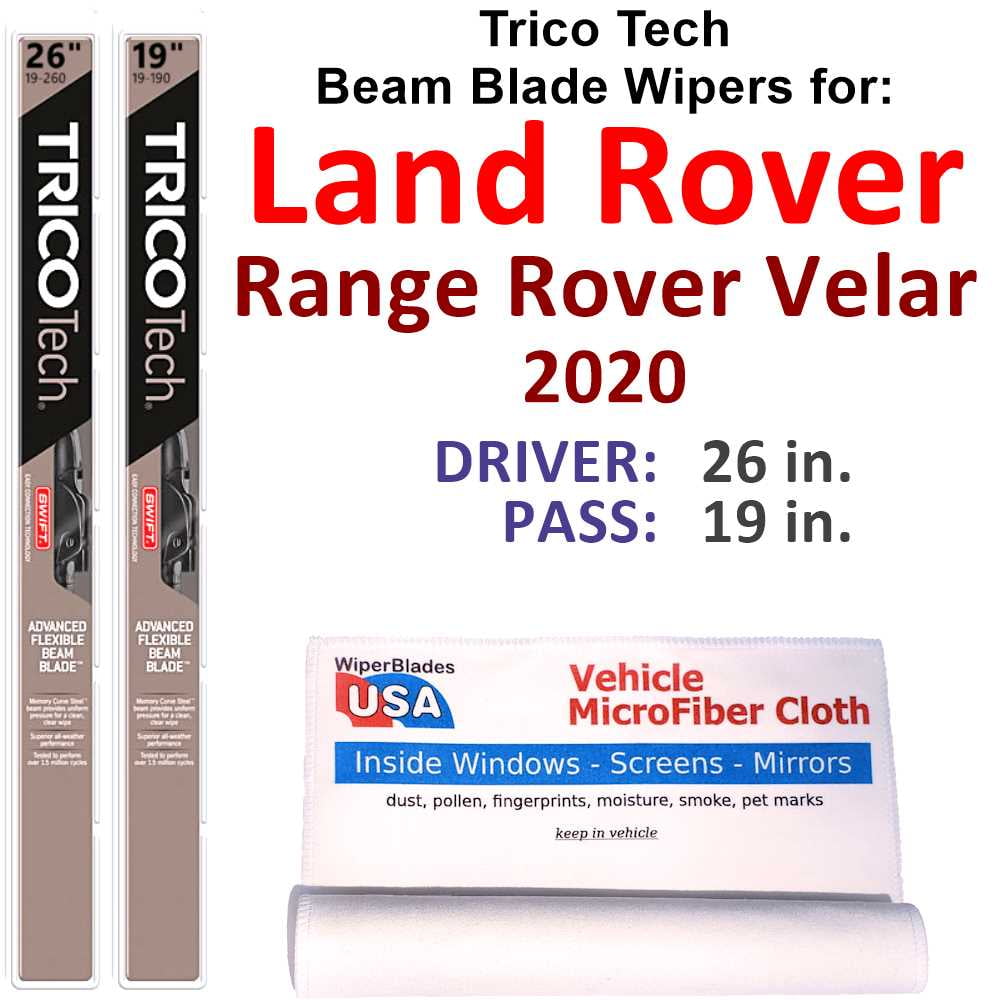 2020 Land Rover Range Rover Velar Beam Blade Wipers (Set of 2 ...