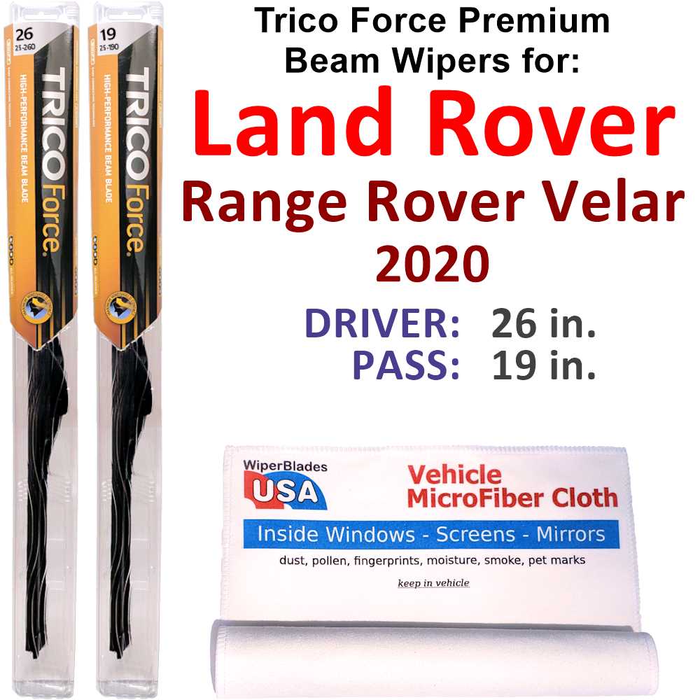 2020 Land Rover Range Rover Velar Performance Beam Wipers (Set of 2 ...